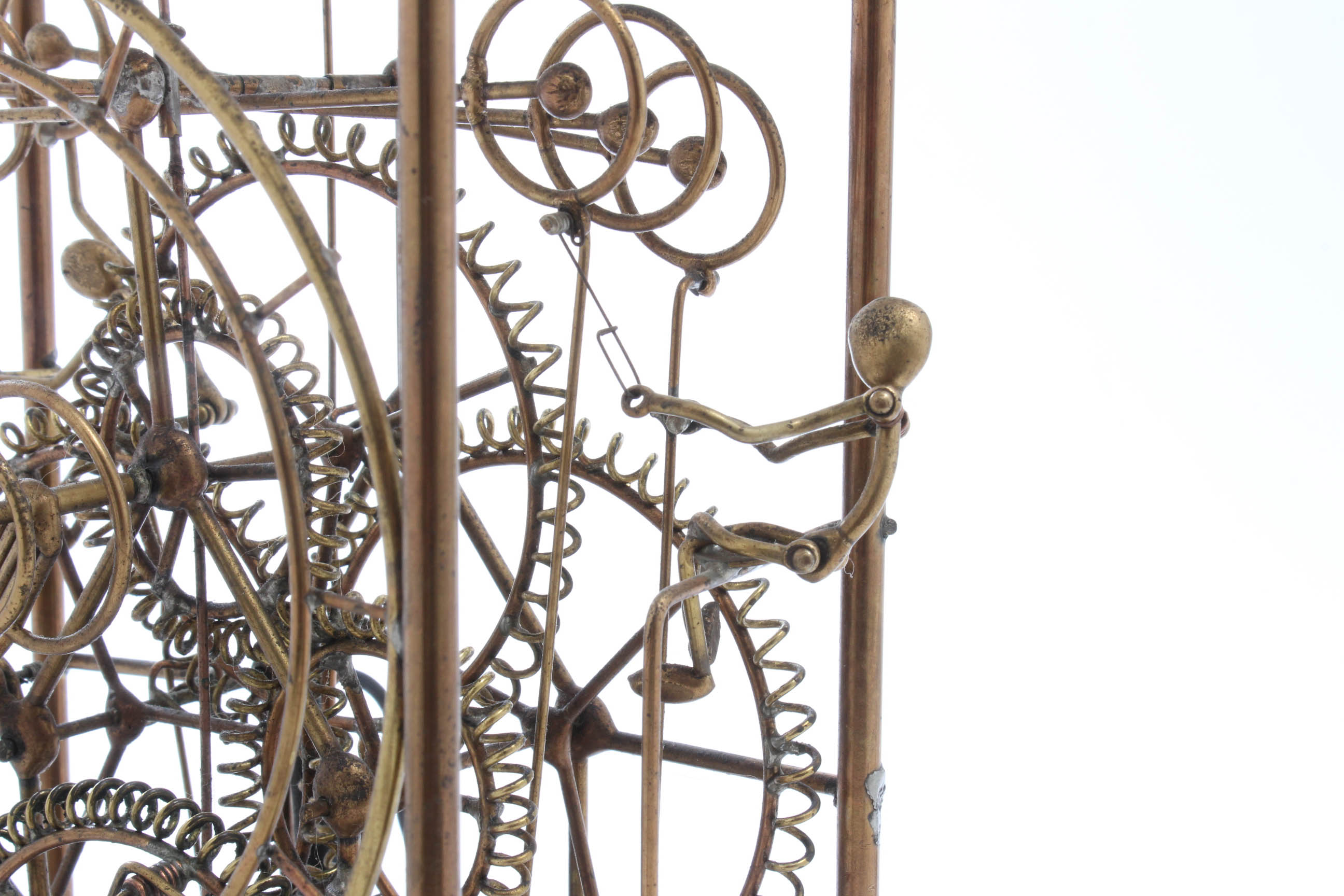 Gordon Bradt Brass Kinetic Sculpture "Six Man Clock" | Everything But ...