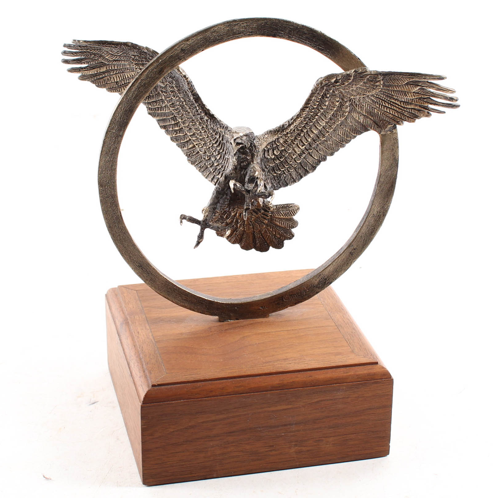 Wally Shoop Bronze Flying Eagle Statue | EBTH