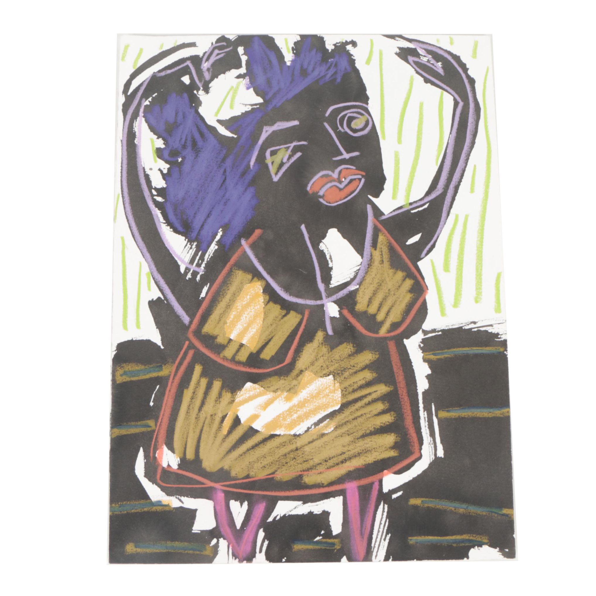 Merle Rosen Mixed Media Composition | EBTH