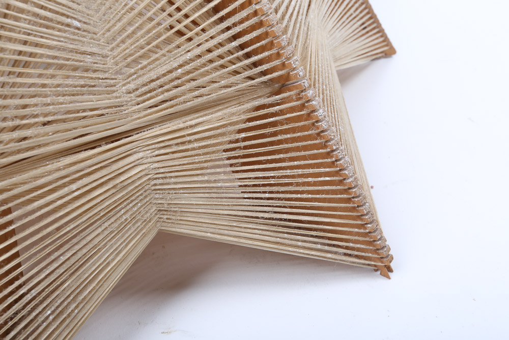 Mid Century Modern Wood and String Pendant Light | EBTH