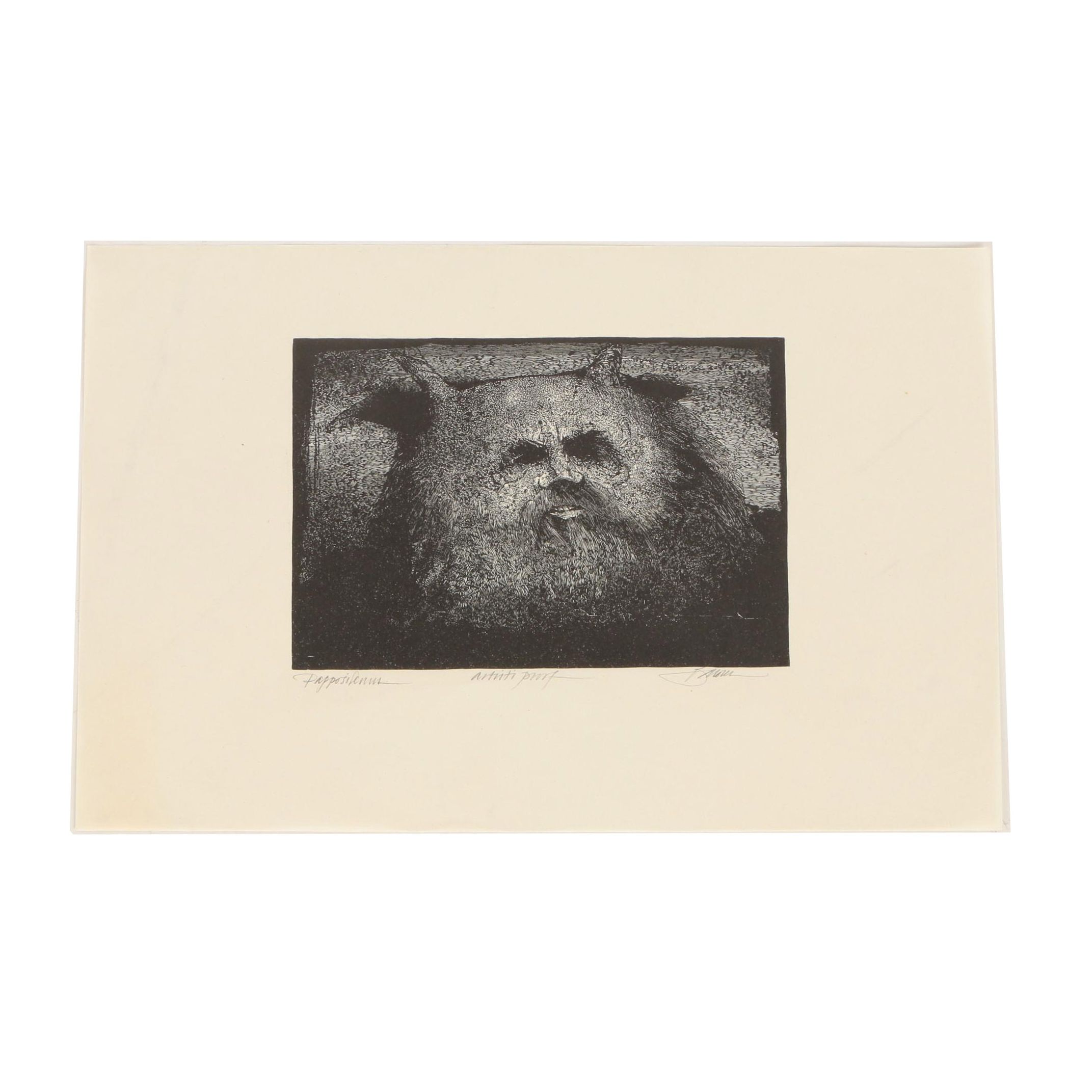 Barry Moser Artist's Proof Wood Engraving "Papposilenos" | EBTH