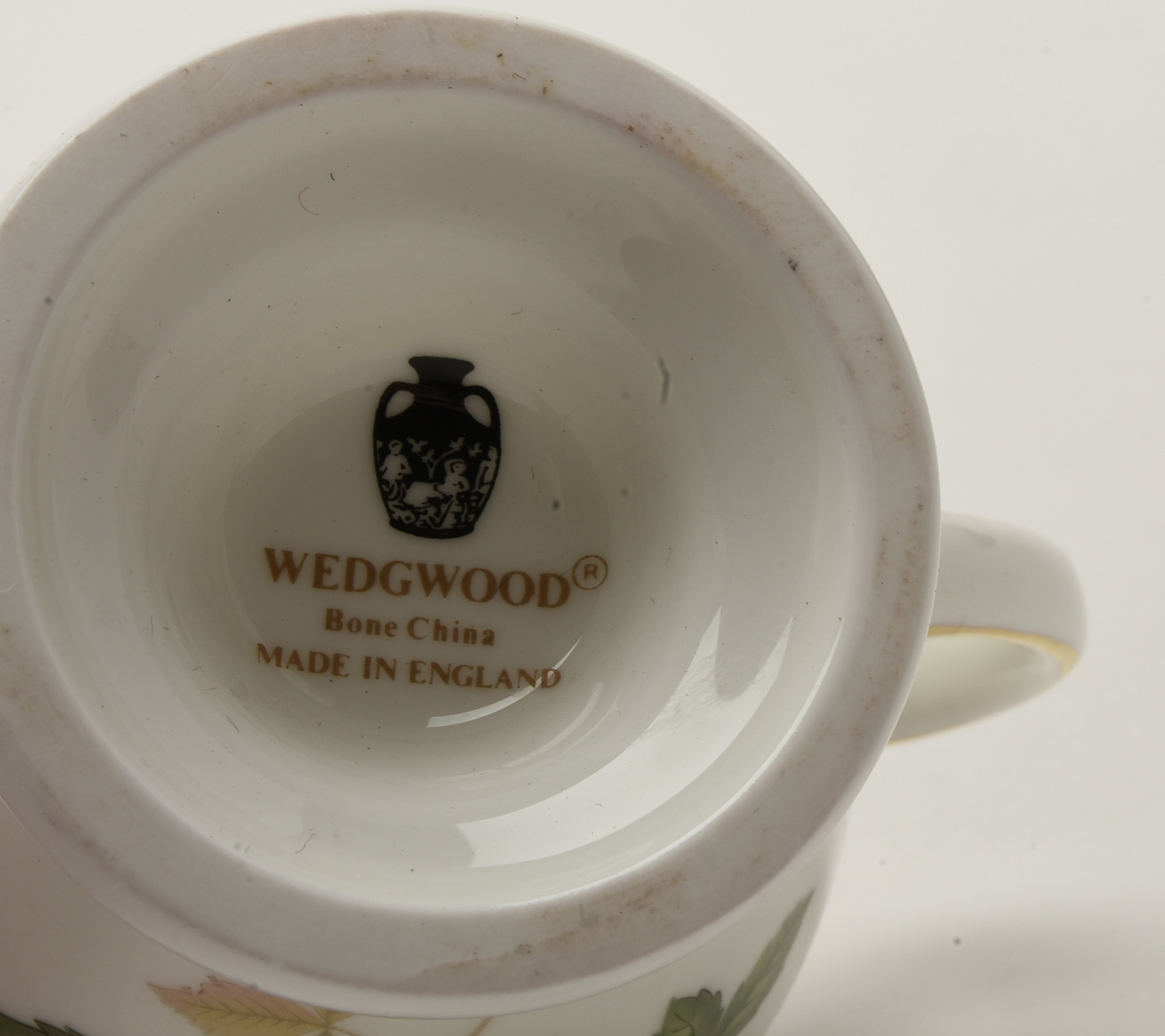 Three-Piece Wedgwood Bone China Coffee Set in the "Wild Strawberry ...