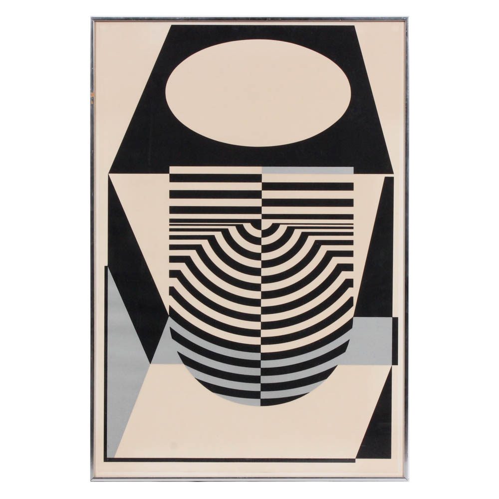 Donald Roberts 1969 Color Lithograph "Black Project" | EBTH