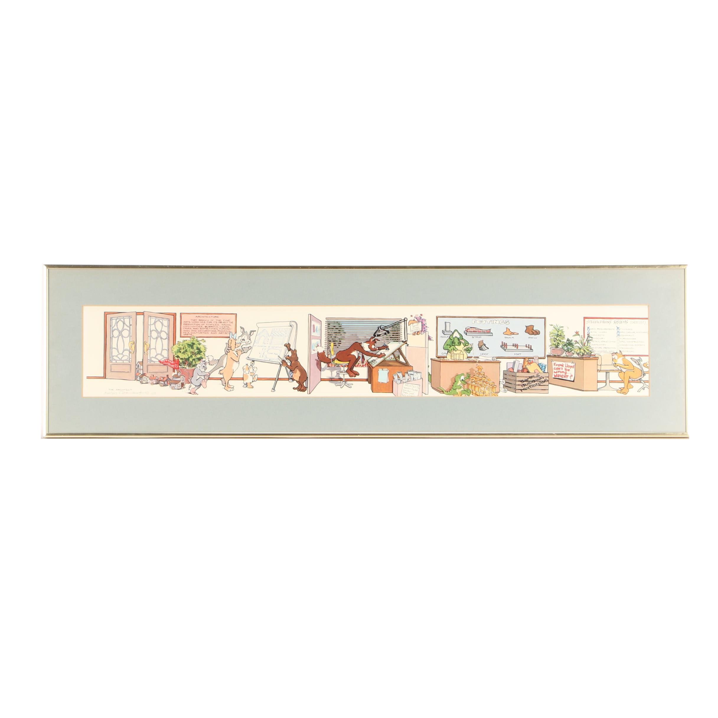 Robert Marble Limited Edition Offset Lithograph "The Architect" | EBTH