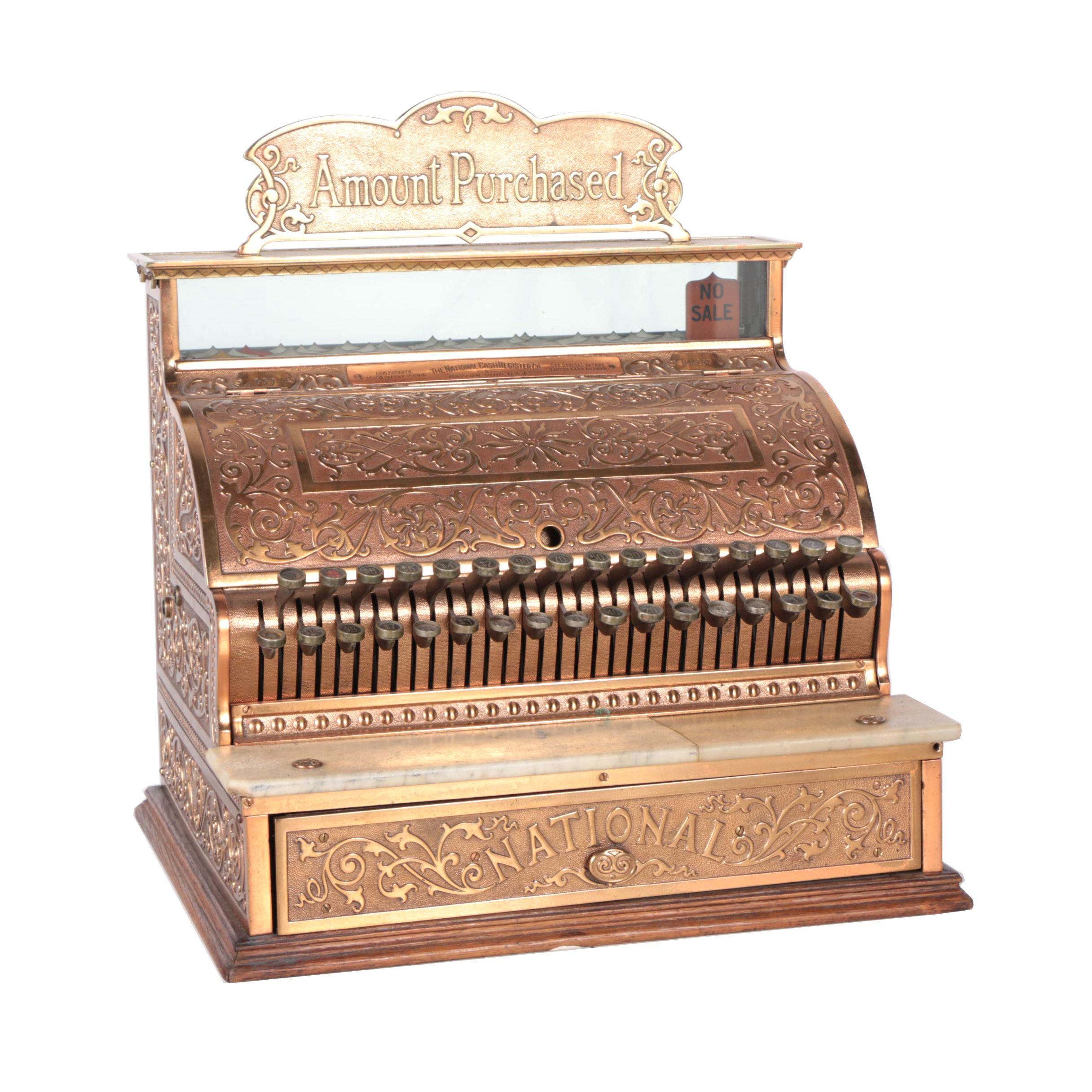 1908 National Cash Register Company Model 350 Cash Register | EBTH