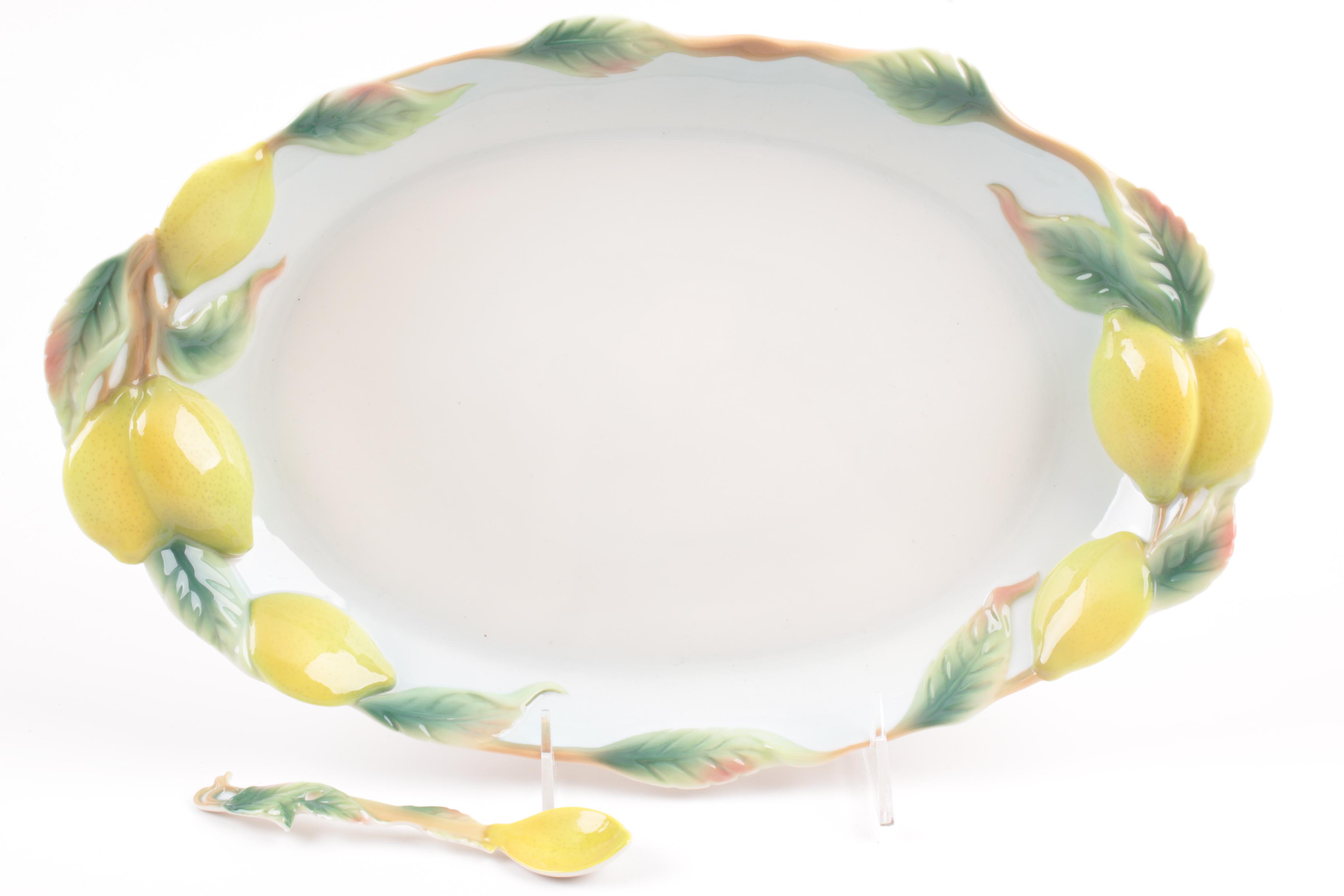 Franz Collection Lemon Tea Set And Tray | EBTH