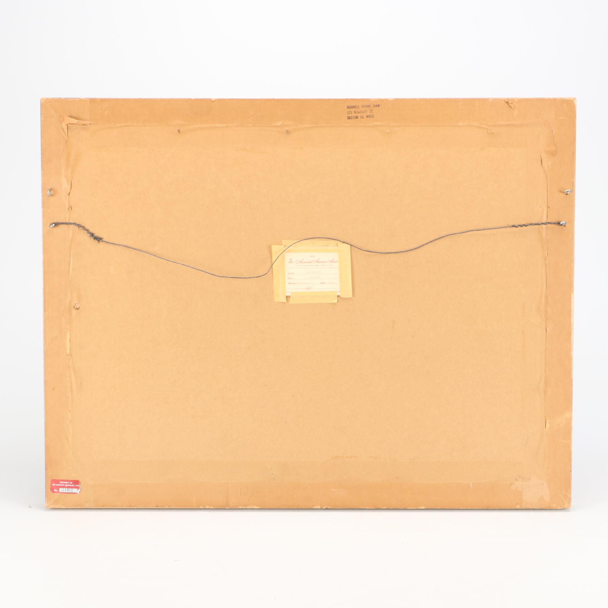 Max Gunther 1952 Artist's Proof Color Lithograph "Blue Noon" | EBTH