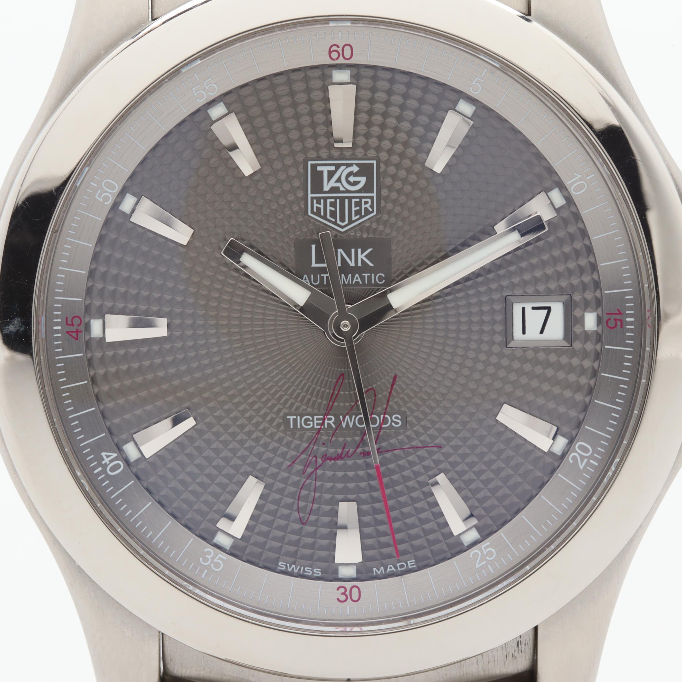 TAG Heuer Link Tiger Woods Limited Edition Stainless Steel Watch | EBTH