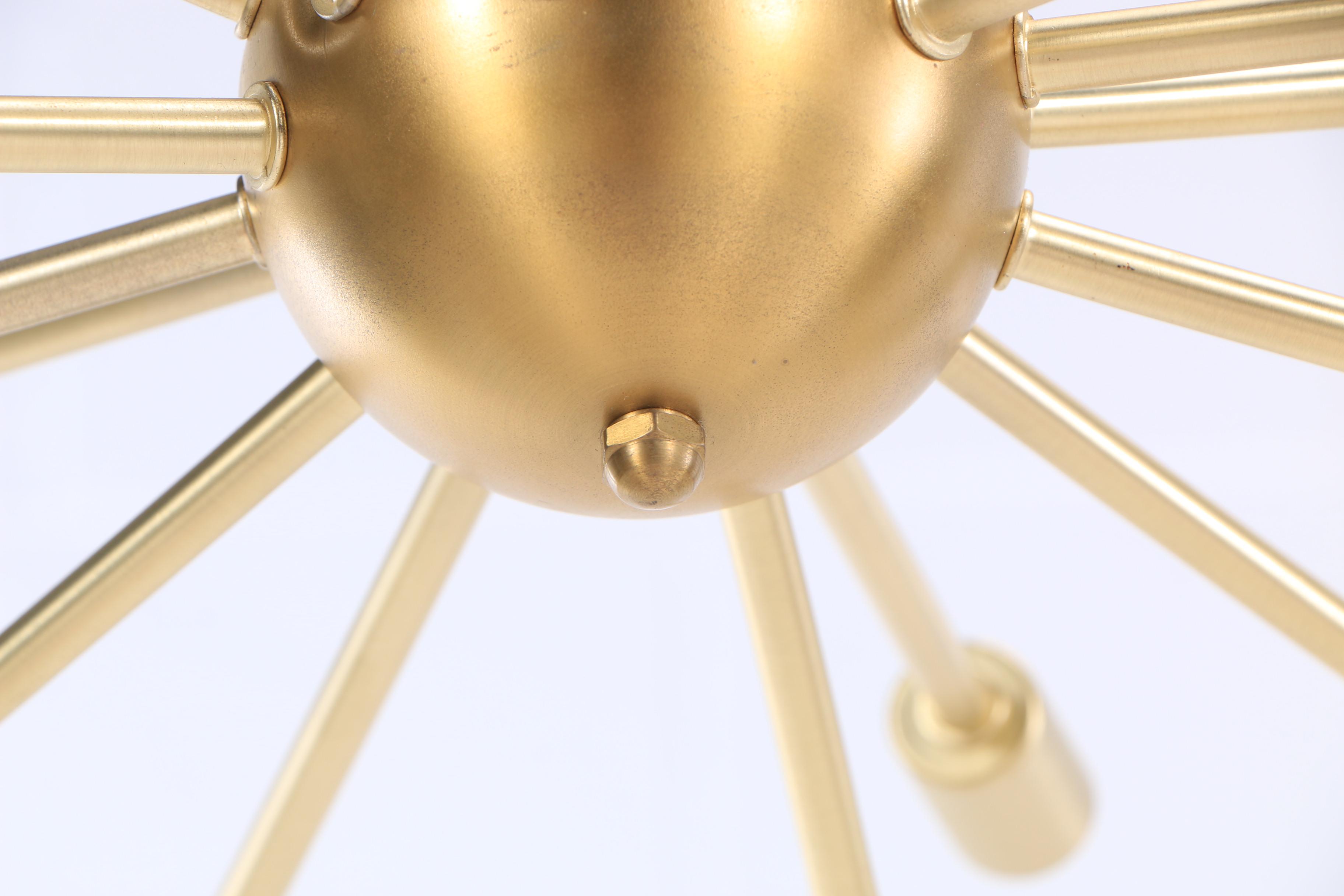 Mid Century Modern Style Sputnik Gold Finish Ceiling Light | EBTH