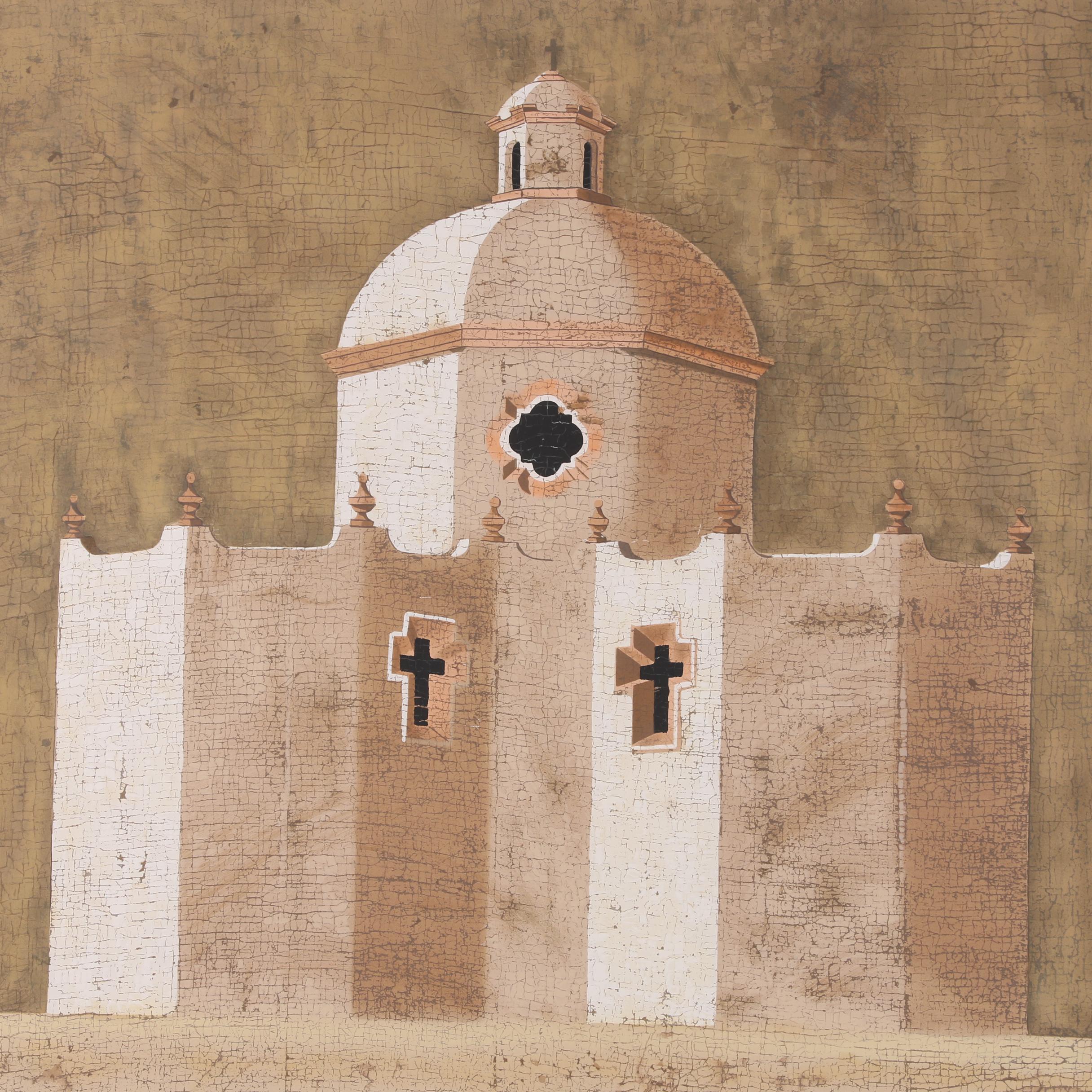 Jacques Lamy Serigraph of a Church | EBTH