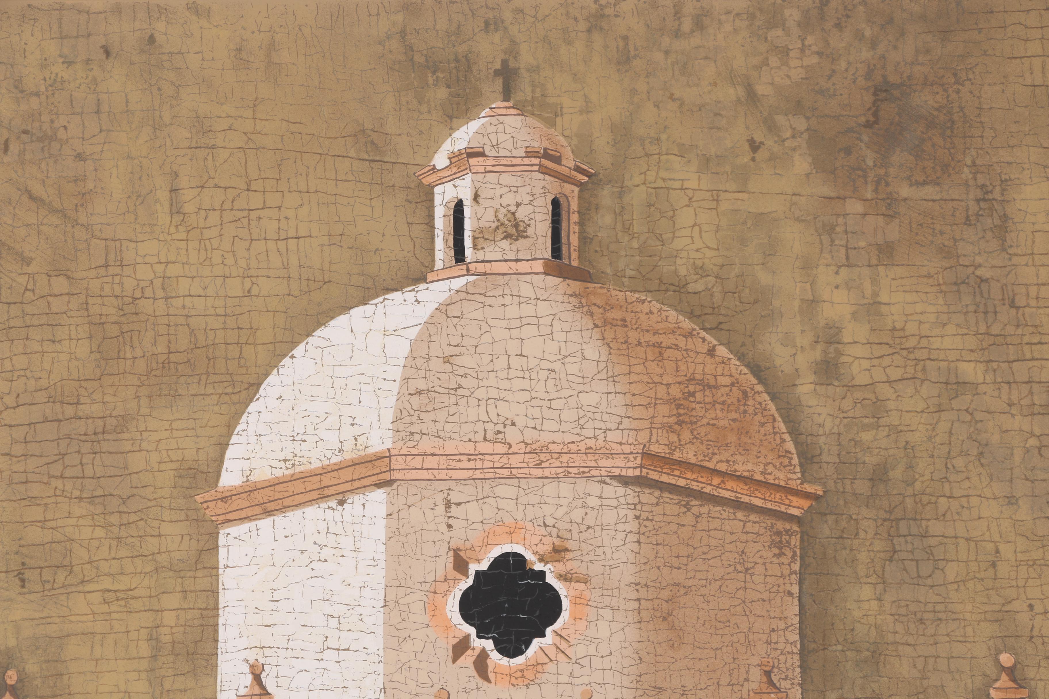 Jacques Lamy Serigraph of a Church | EBTH