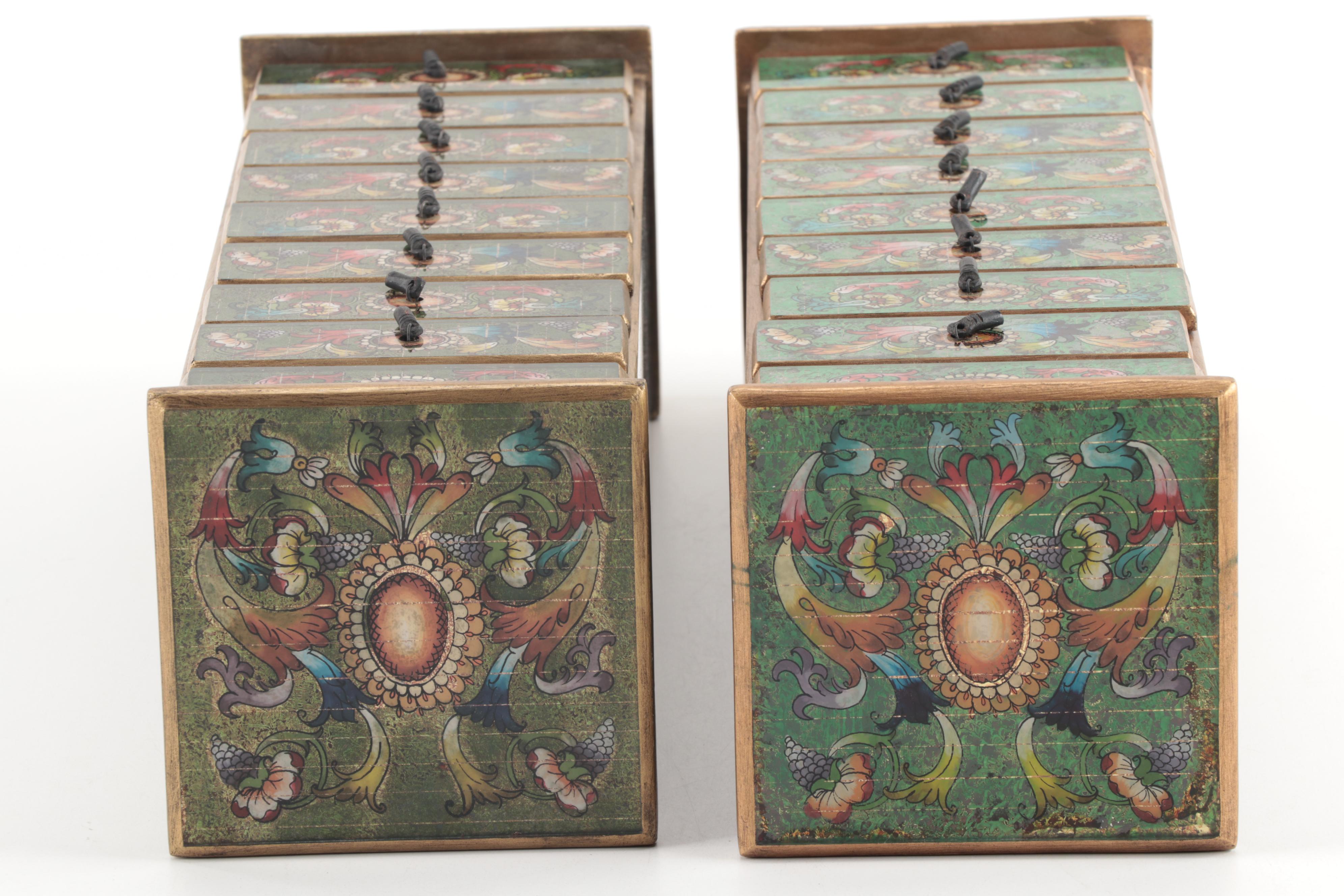Robert M. Weiss Hand-Painted Peruvian Jewelry Boxes | EBTH