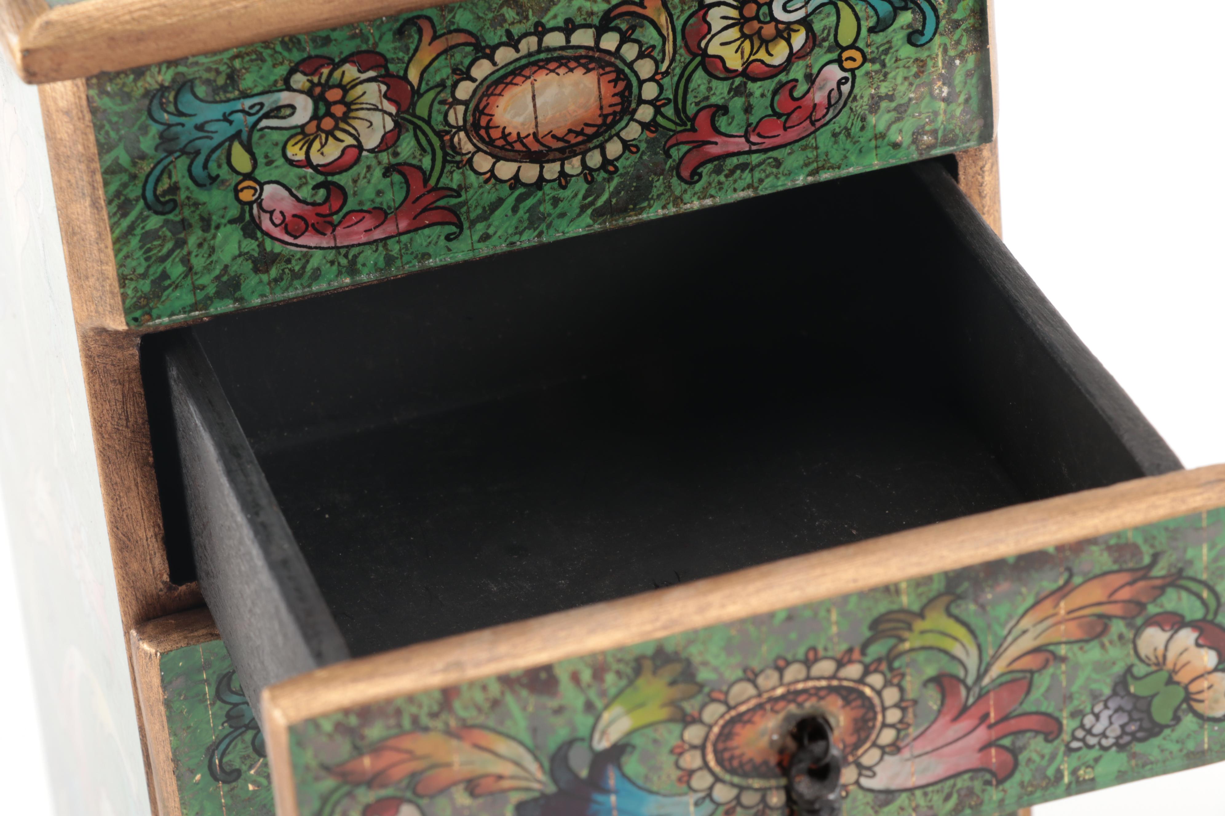 Robert M. Weiss Hand-Painted Peruvian Jewelry Boxes | EBTH
