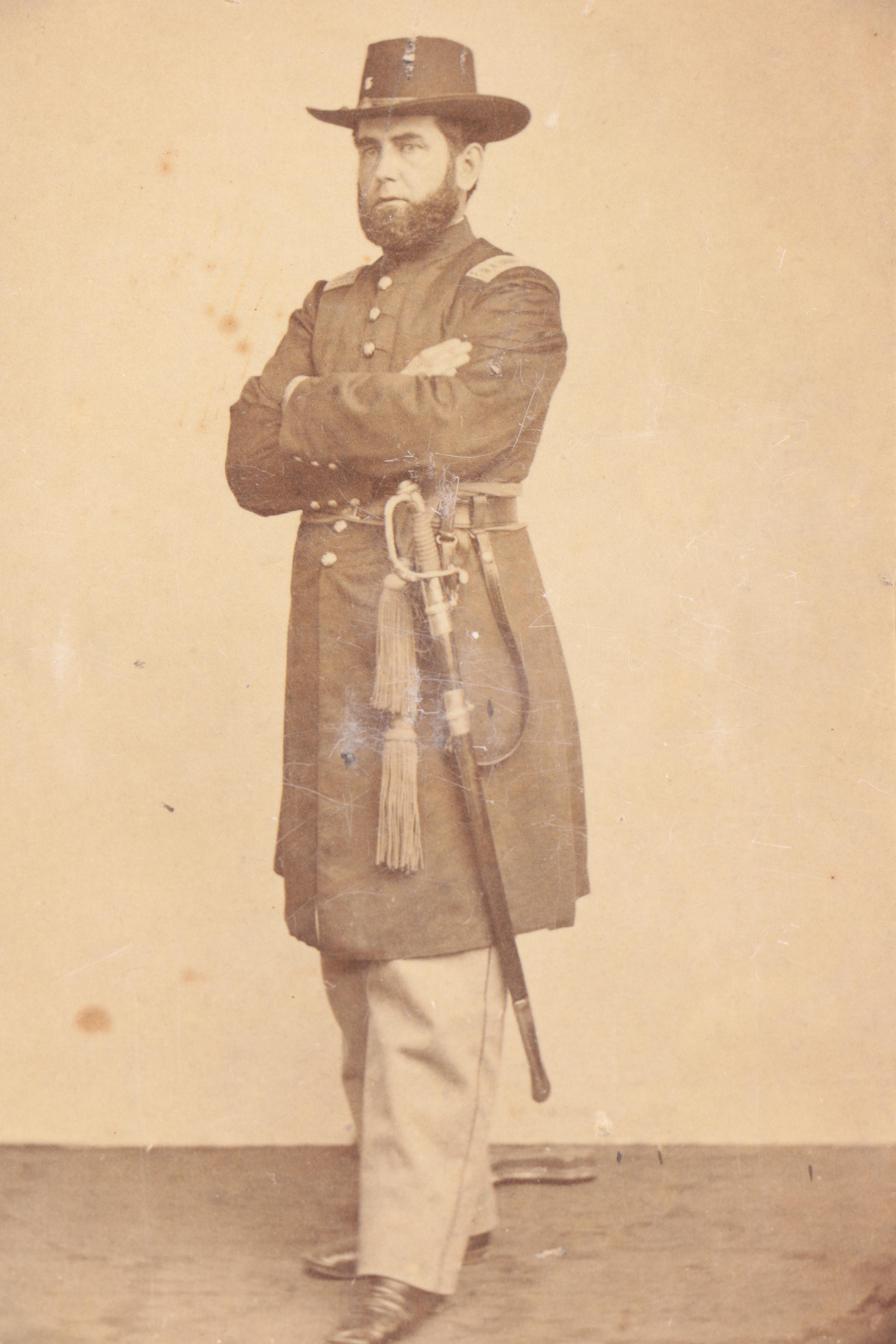 Civil War Era Carte de Visite of Union Officer by Samuel Masury | EBTH