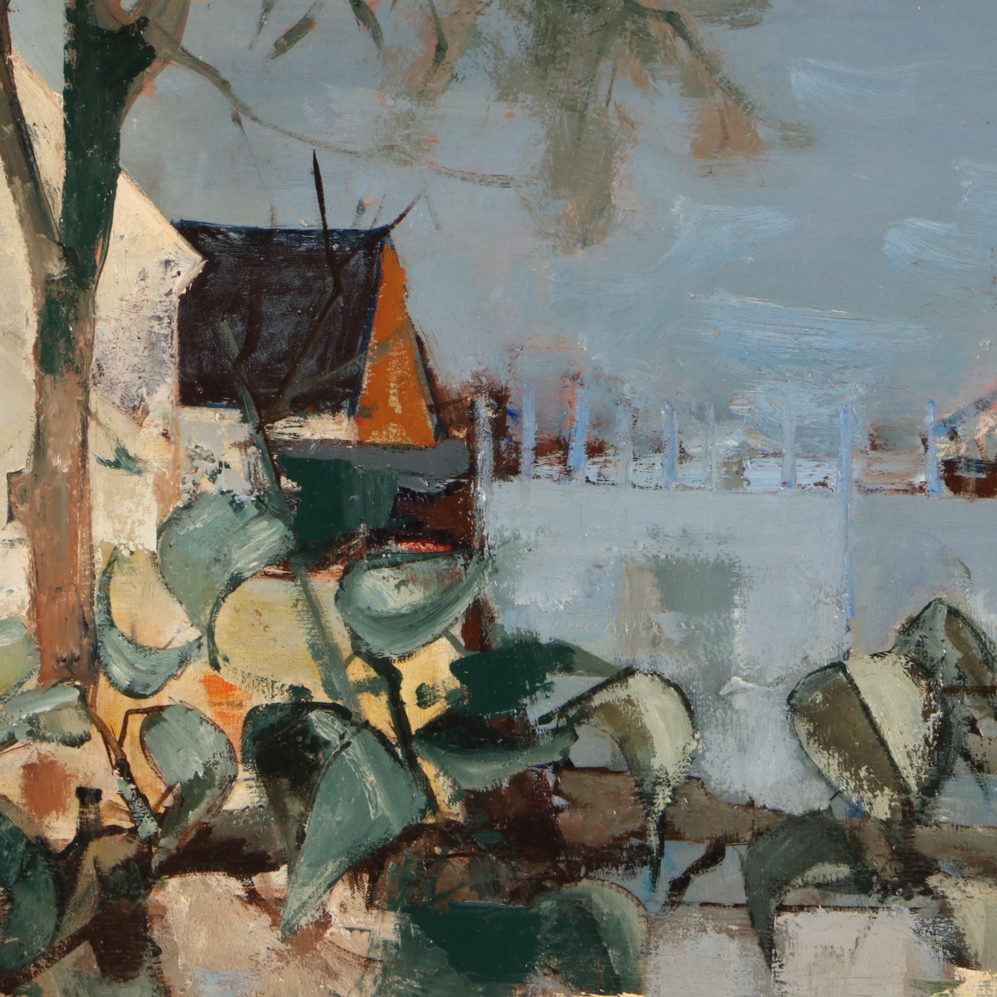 Michel Rodde Vintage Oil Painting on Canvas | EBTH