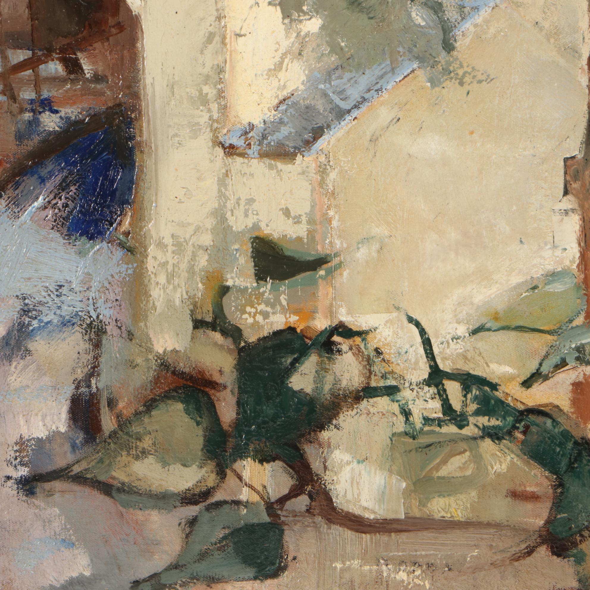 Michel Rodde Vintage Oil Painting on Canvas | EBTH