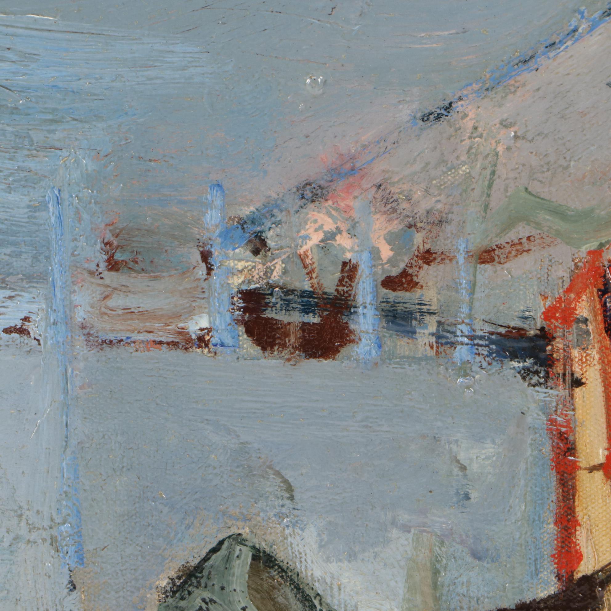 Michel Rodde Vintage Oil Painting on Canvas | EBTH