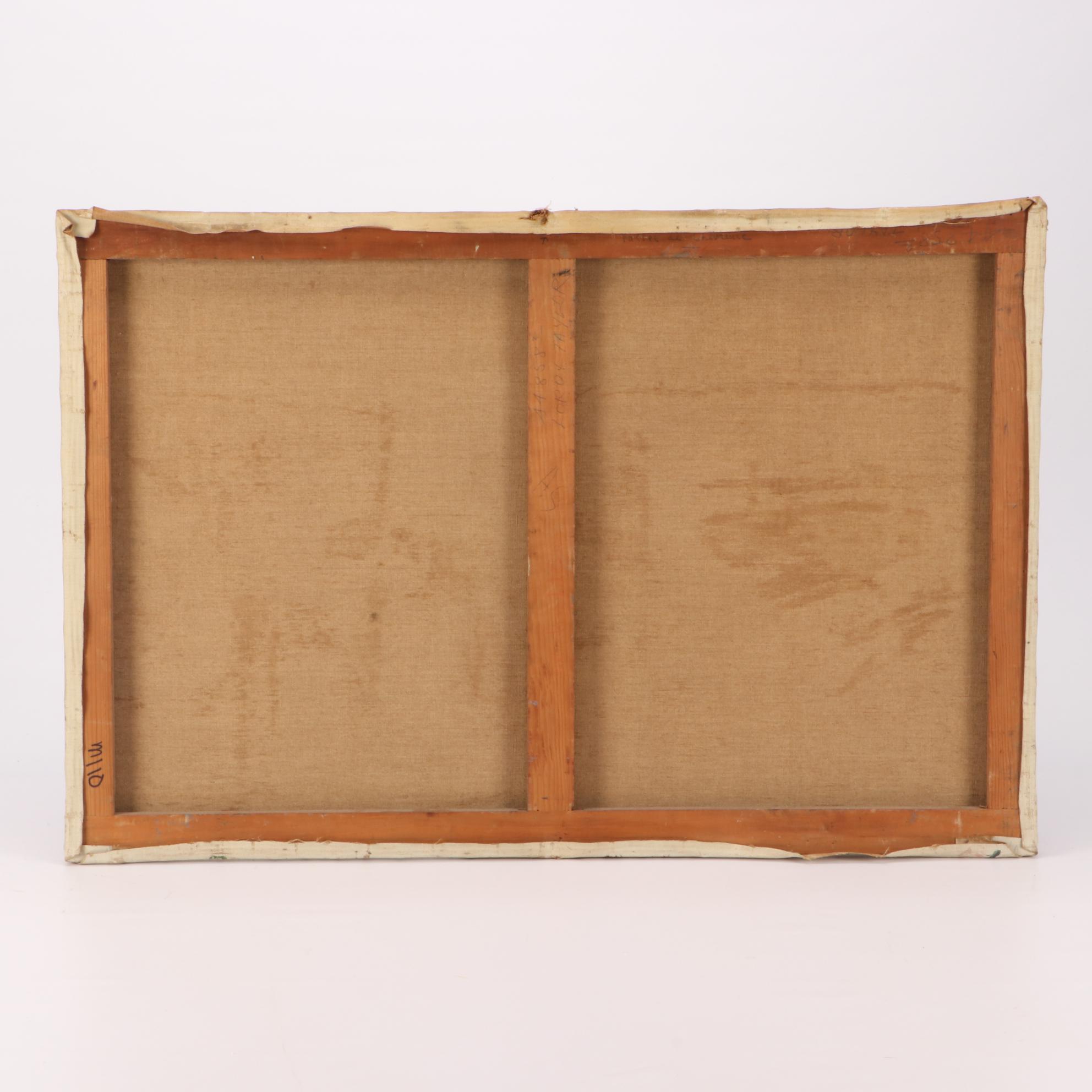 Michel Rodde Vintage Oil Painting on Canvas | EBTH