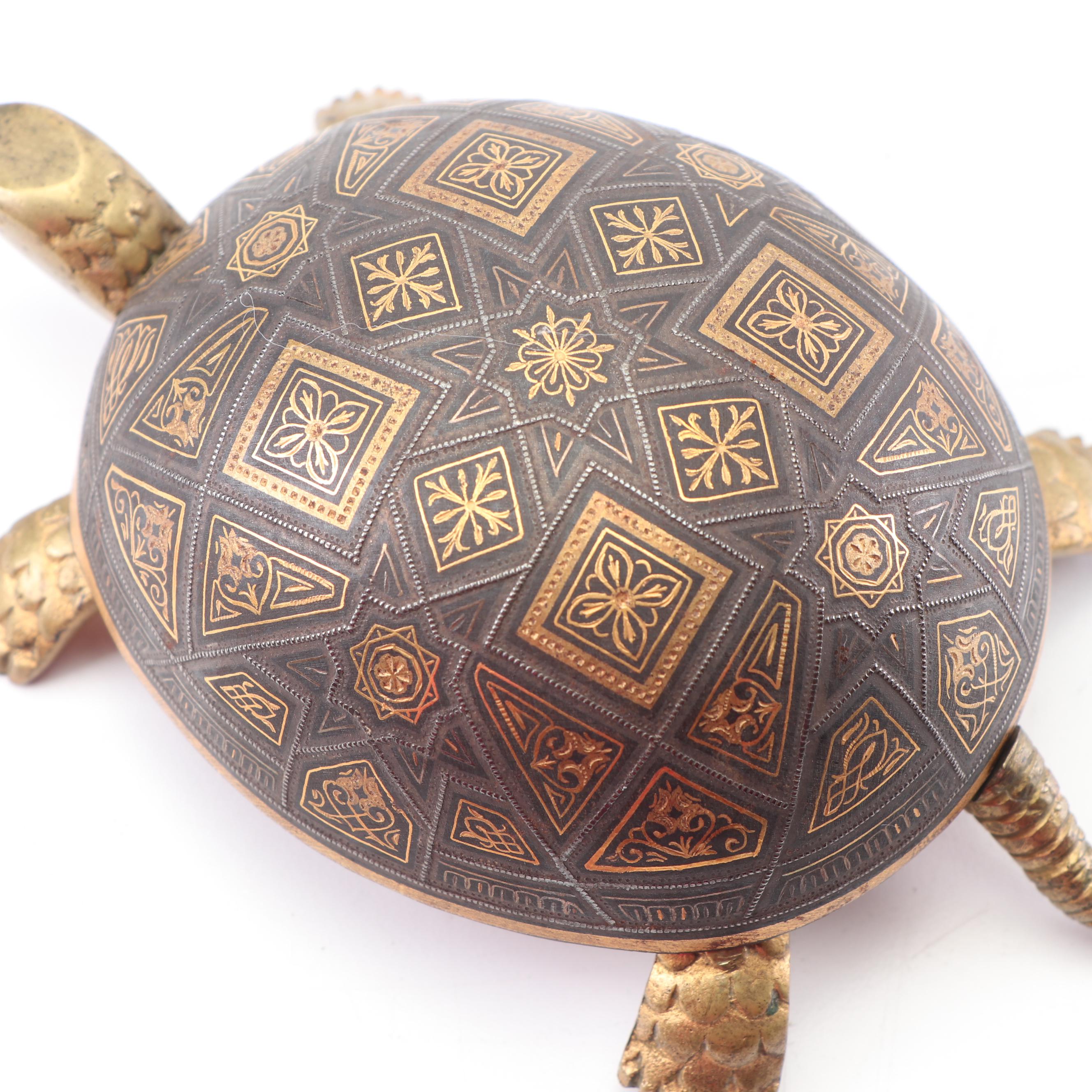 Vintage Damascene Turtle-Shaped Hotel Bells | EBTH