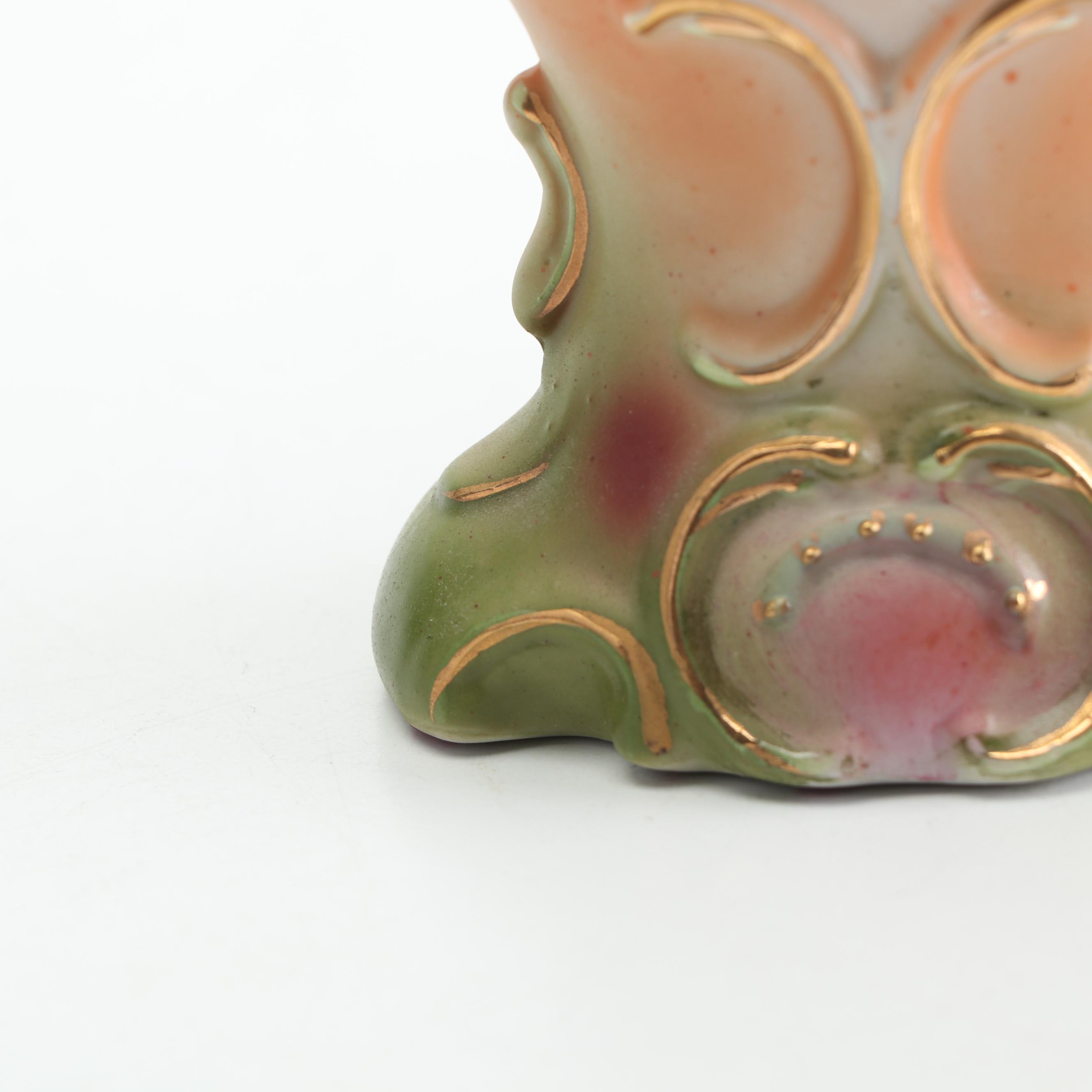 Japanese Hand-Painted Porcelain Vase with Putto Figures | EBTH