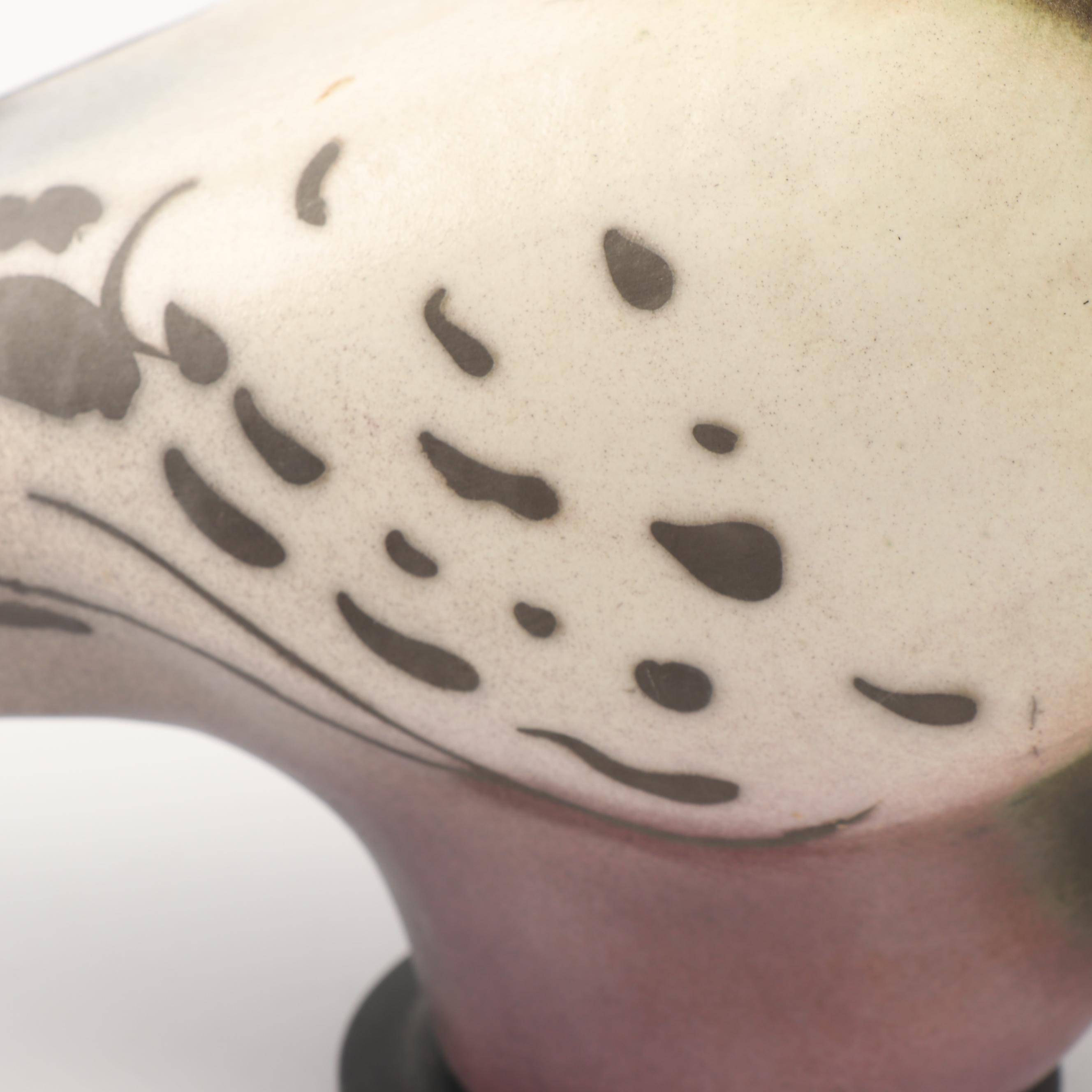 Limited Edition Glo Coalson Raku Pottery Pigeons | EBTH