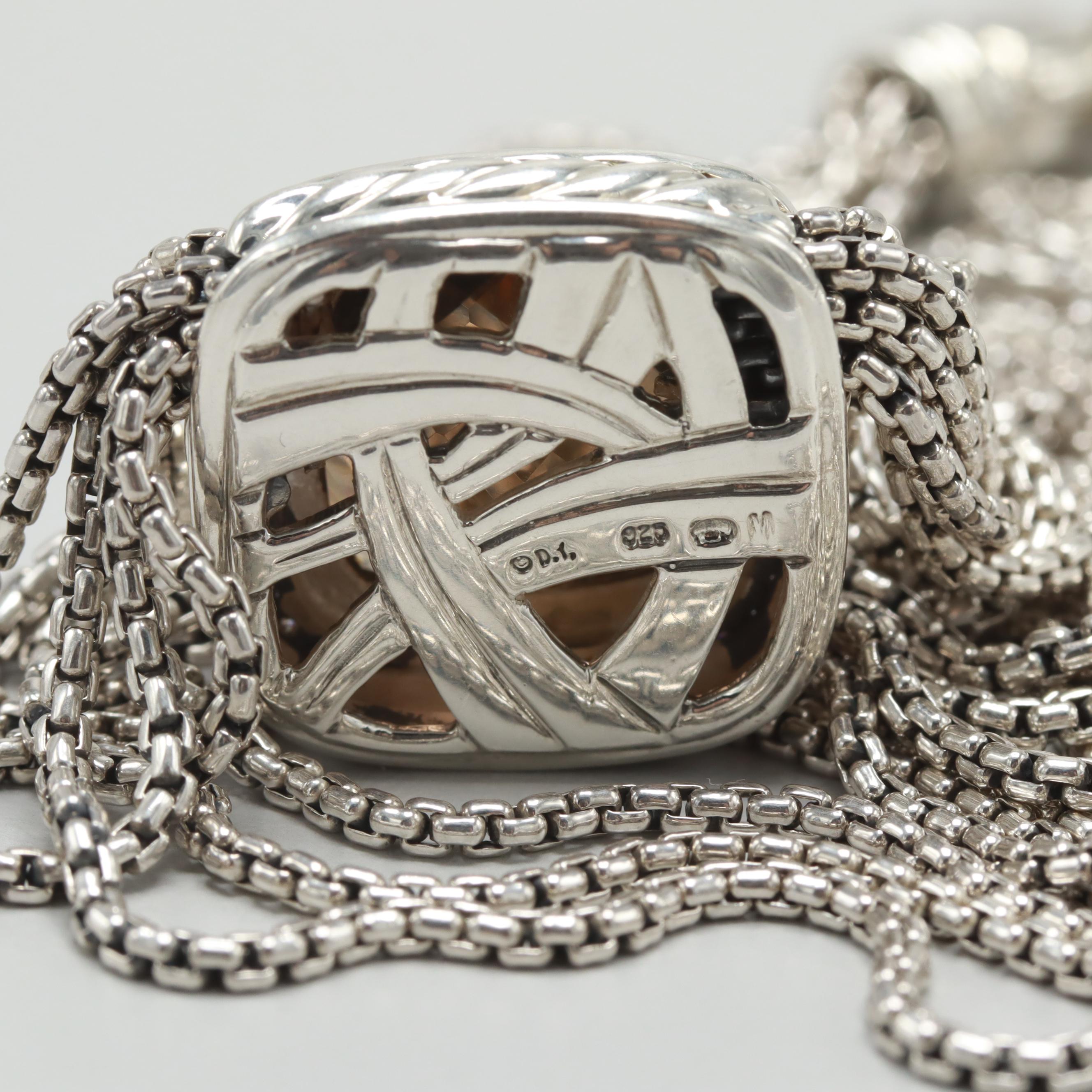 David Yurman "Albion Collection" Sterling Silver Quartz and Diamond ...