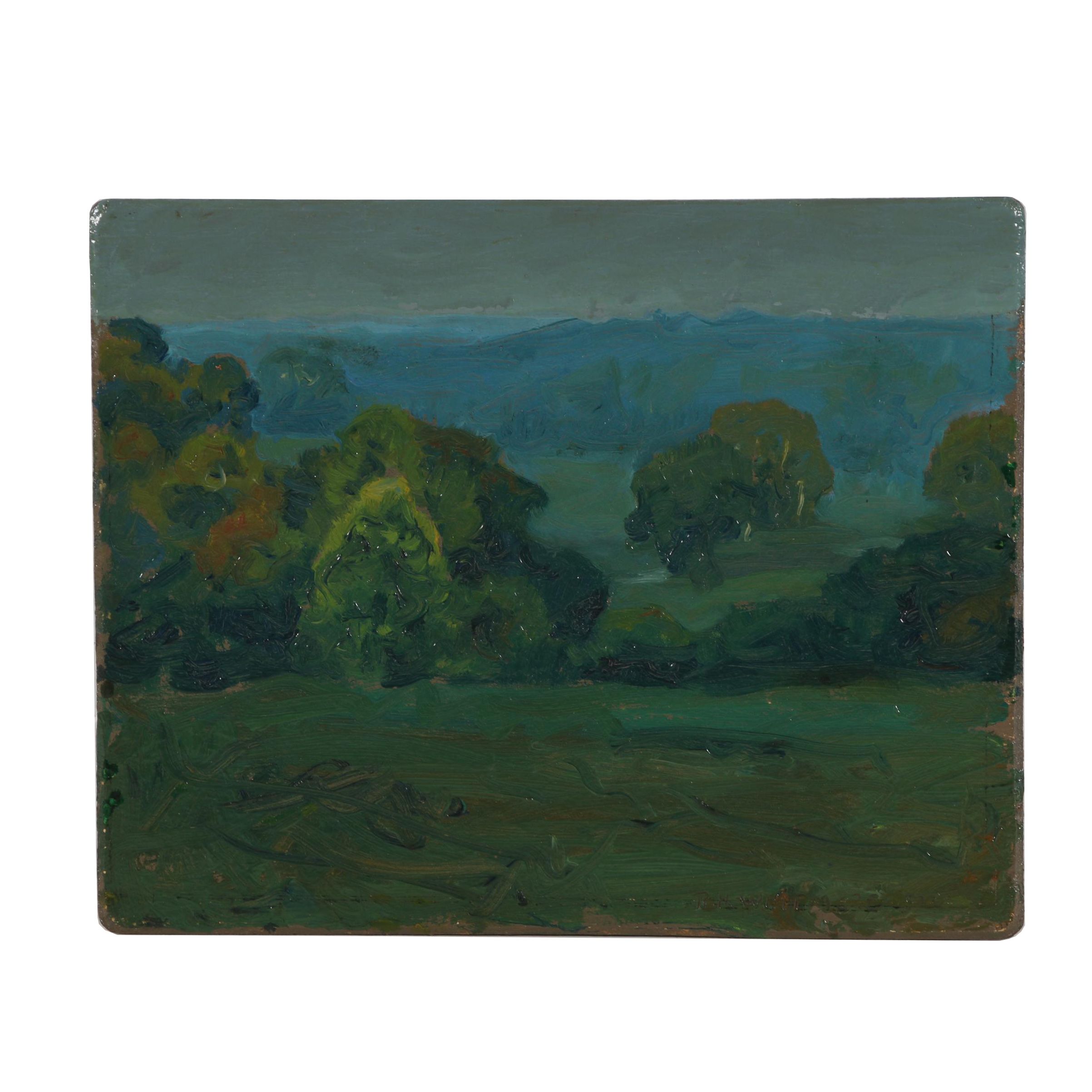 Robert Whitmore Oil Painting "View of the Little Miami River Valley" | EBTH