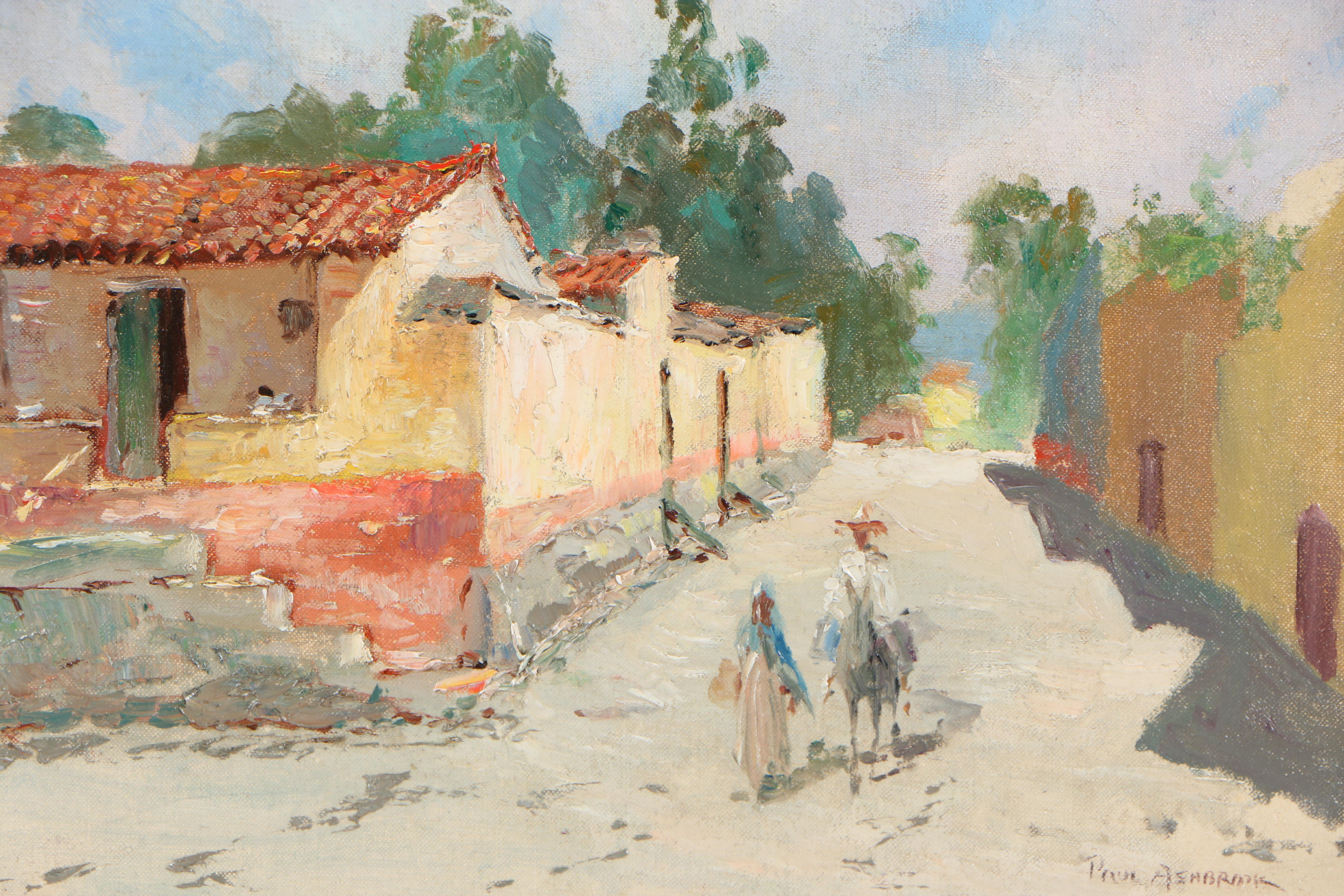 Paul Ashbrook Mid Century Oil Painting on Canvas Board | EBTH