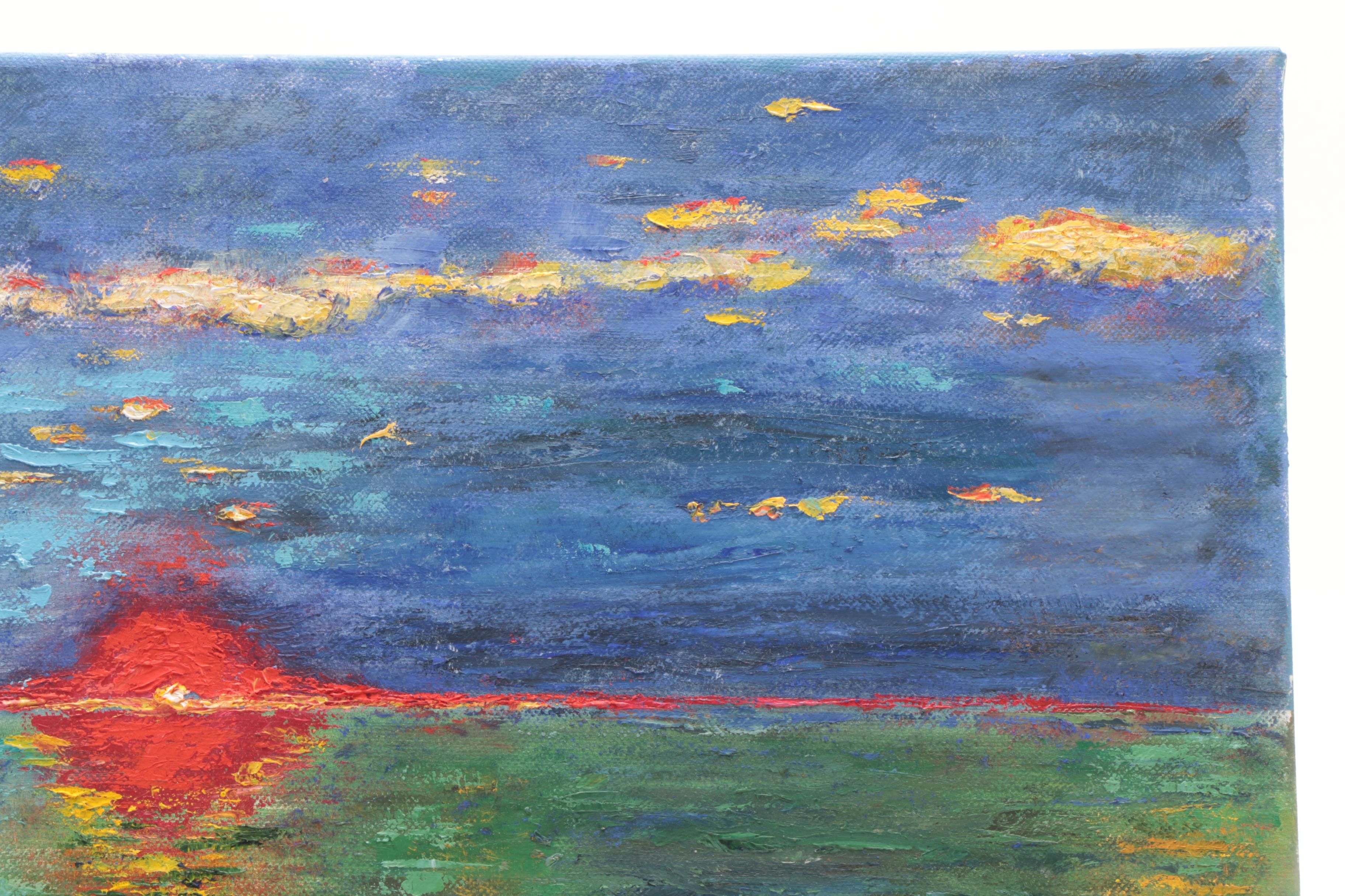 Ray Abrams Oil Painting of Ocean Sunset | EBTH