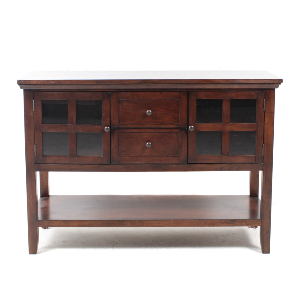 Pier 1 Contemporary Wooden Buffet | EBTH
