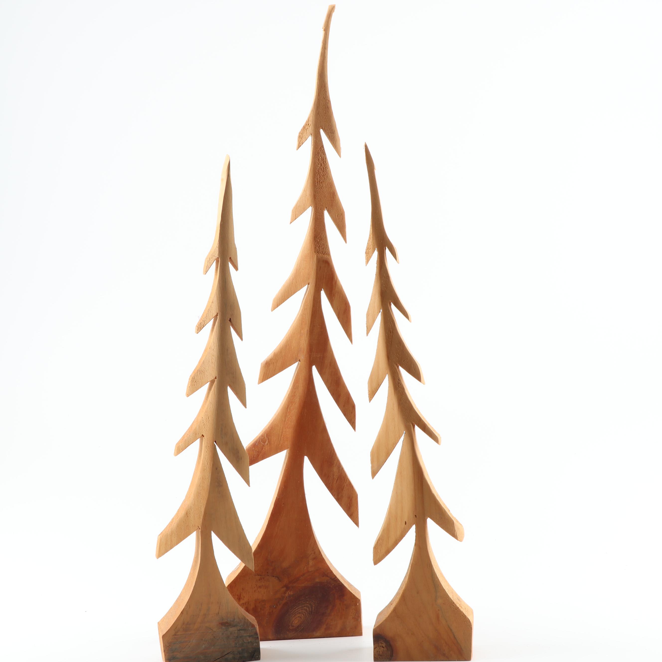 Carved Natural Wood Tree Sculptures | Everything But The House