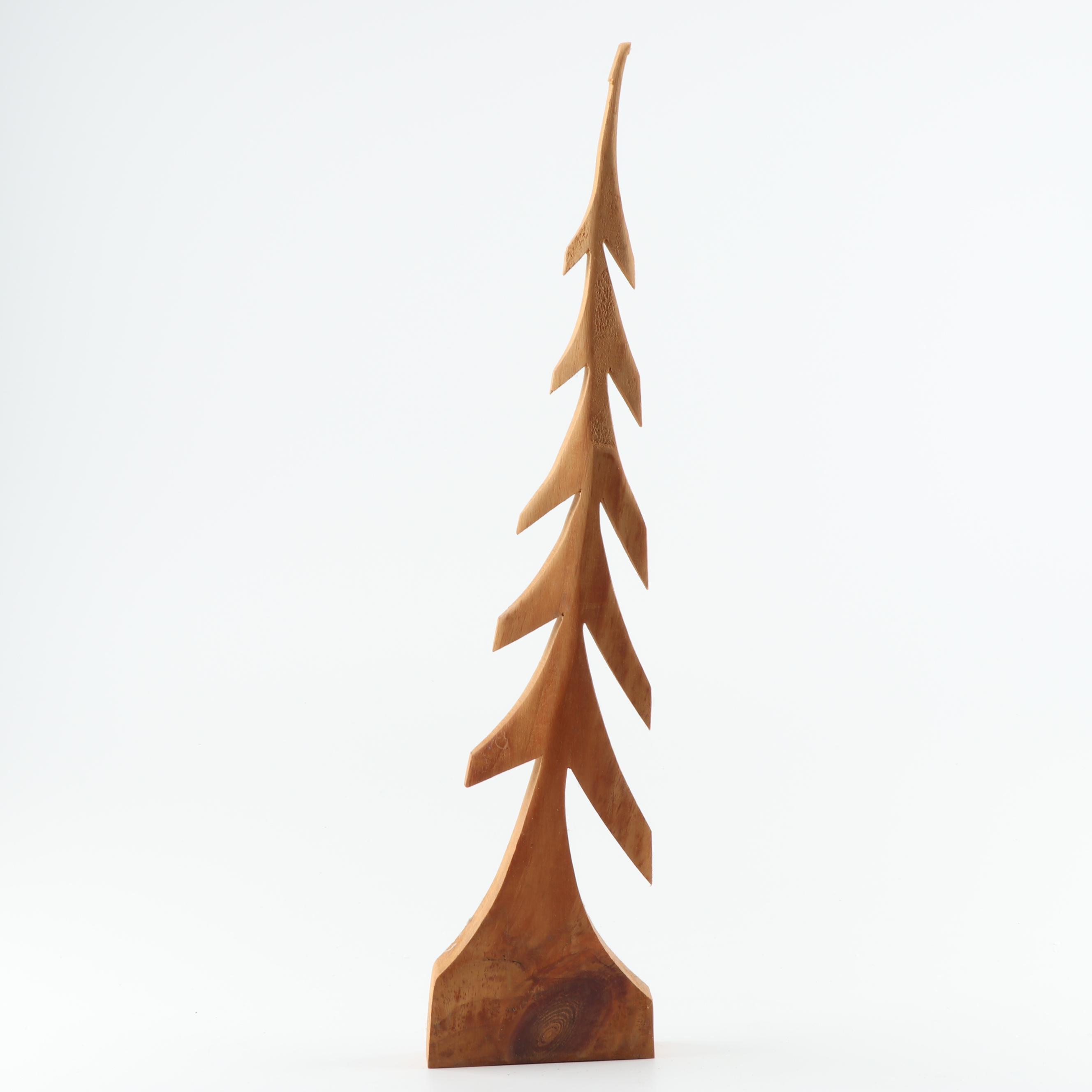 Carved Natural Wood Tree Sculptures | Everything But The House
