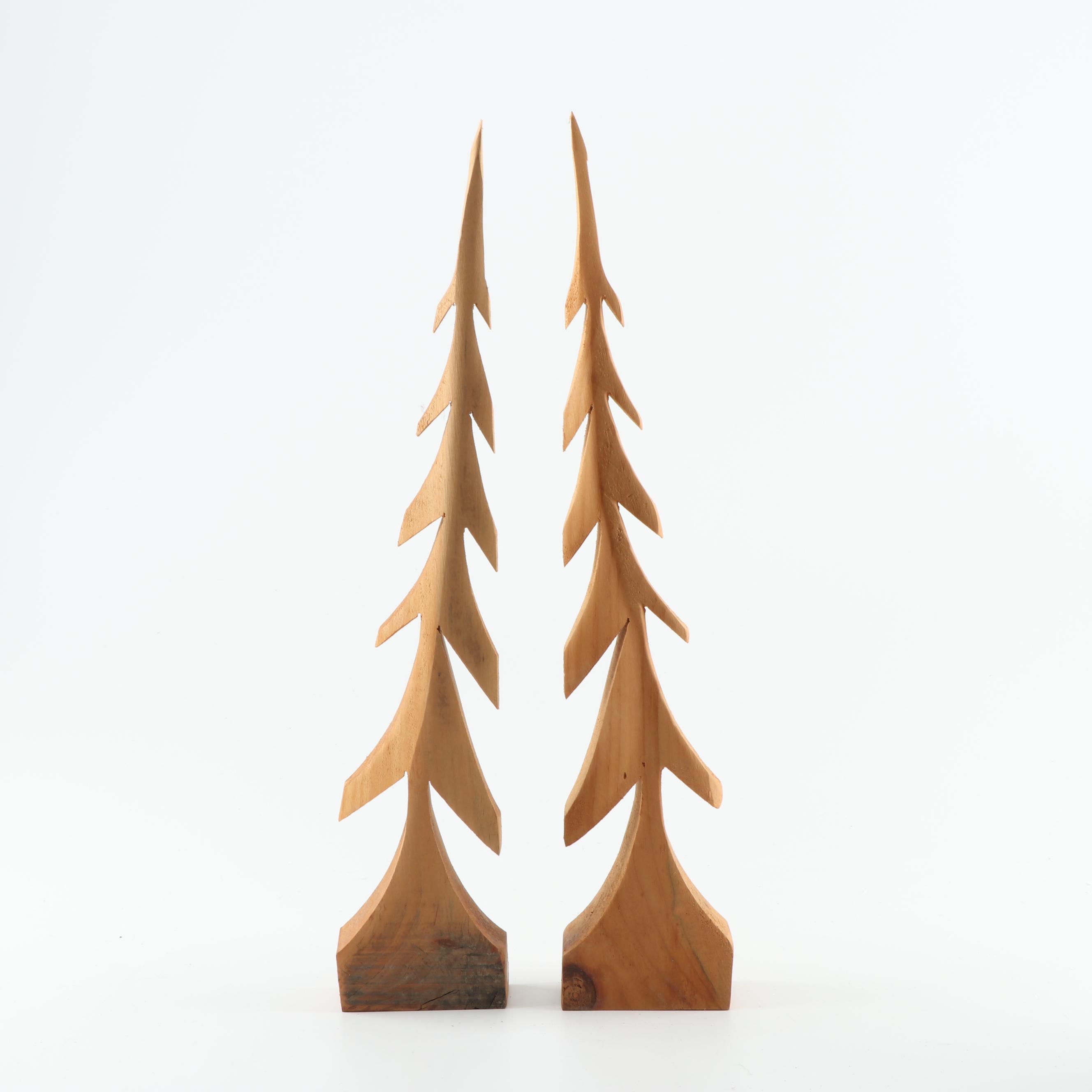 Carved Natural Wood Tree Sculptures | Everything But The House