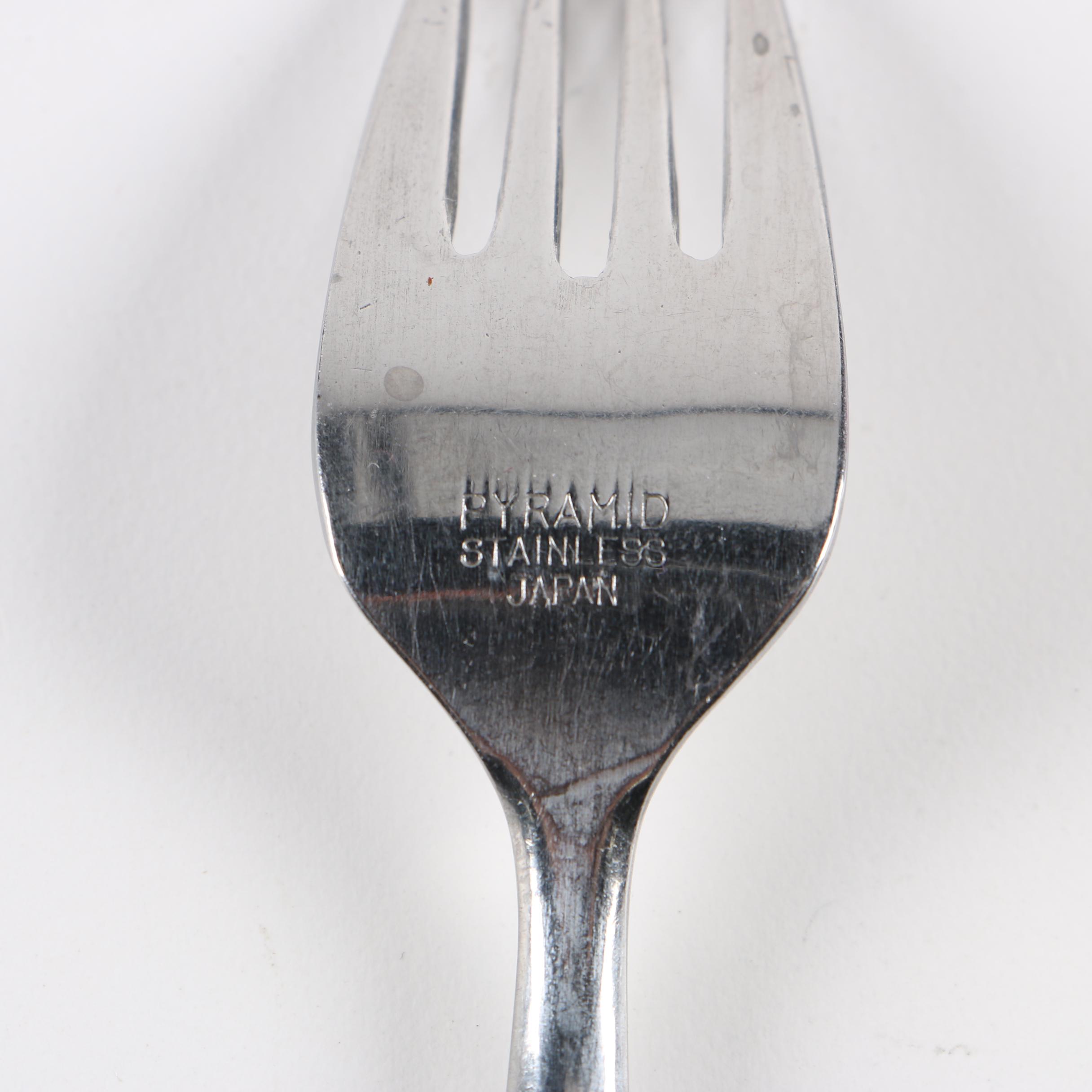 Pyramid Mid-Century Danish Modern Style Stainless Flatware | EBTH