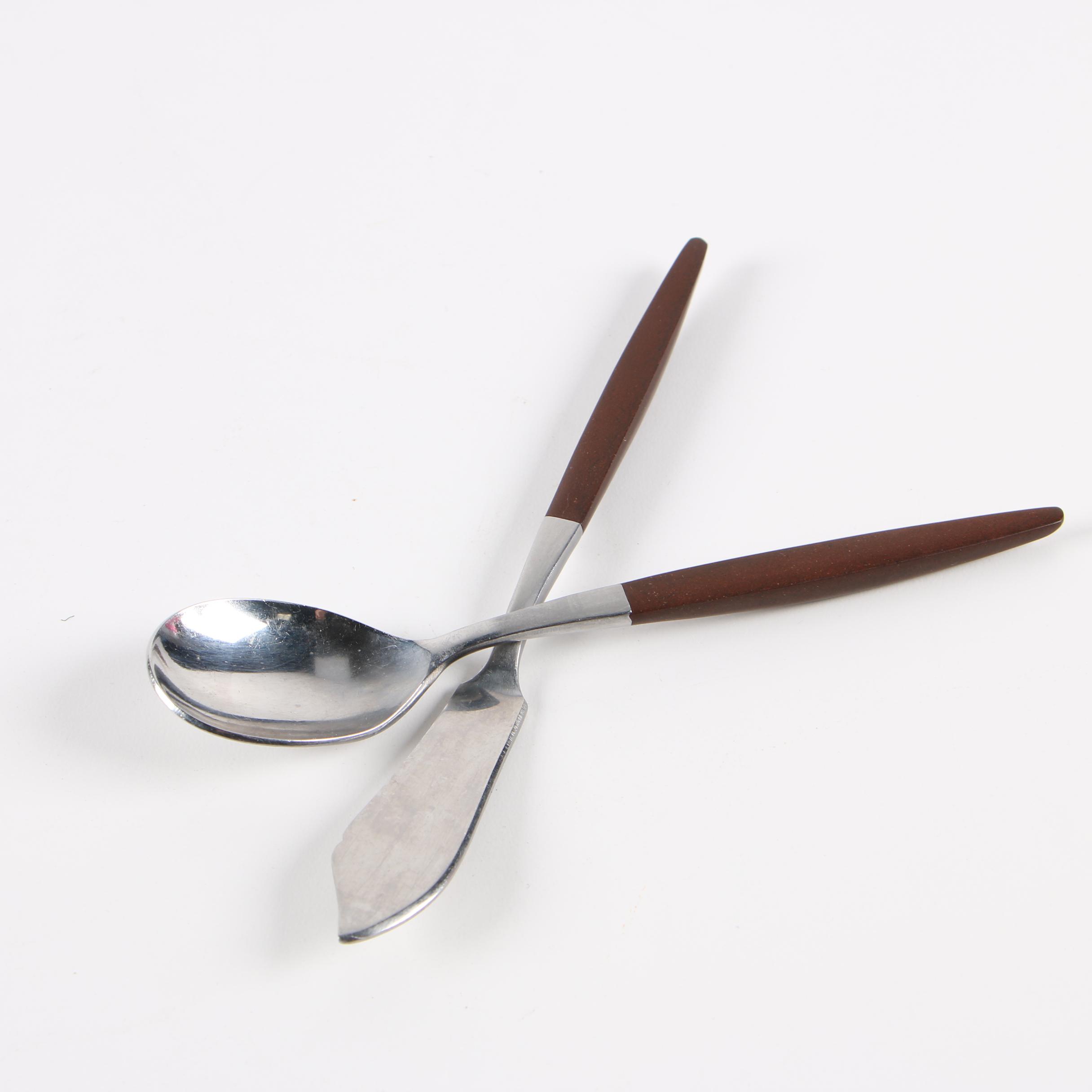 Pyramid Mid-Century Danish Modern Style Stainless Flatware | EBTH