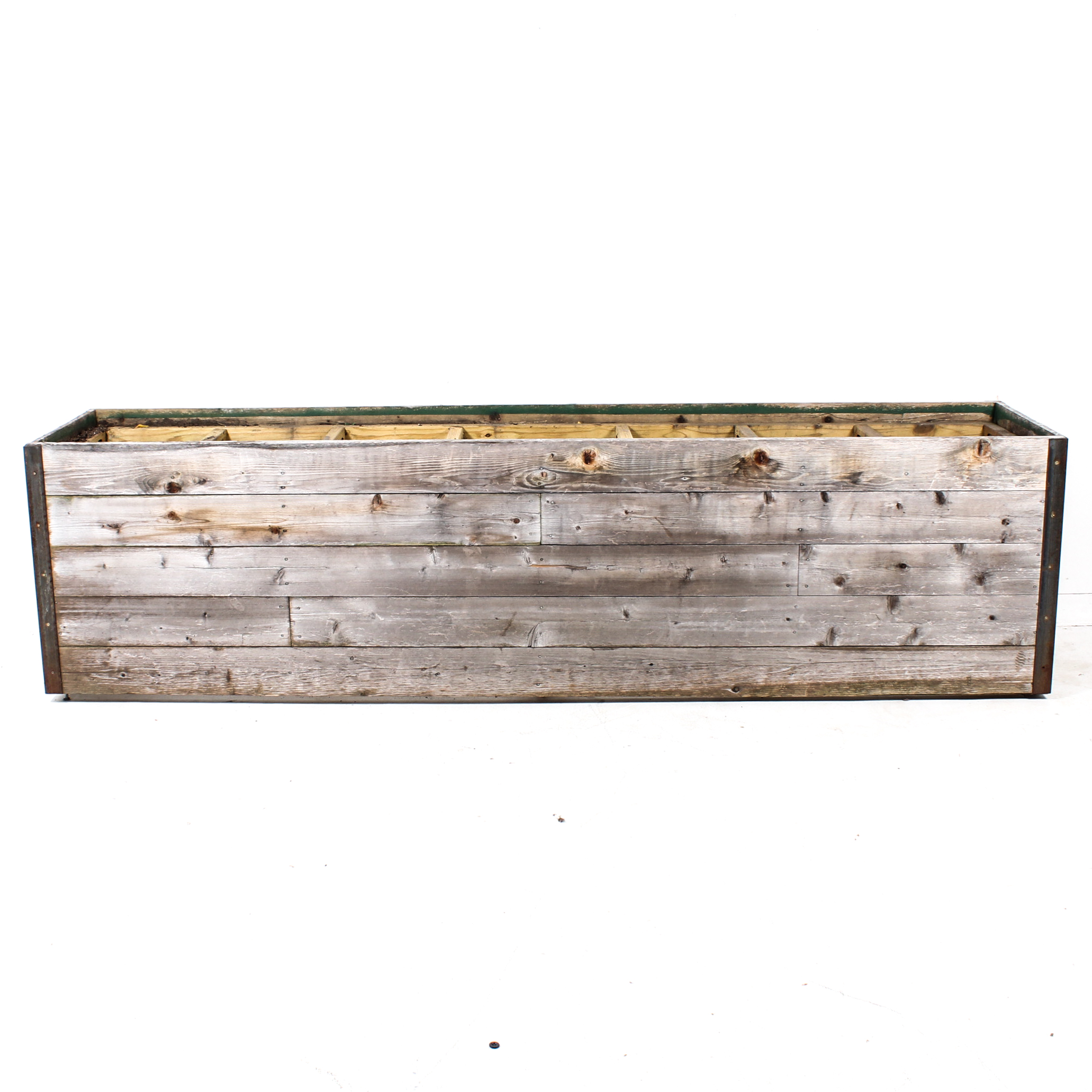 Steel Reinforced Wooden Raised Bed Planter Box | EBTH