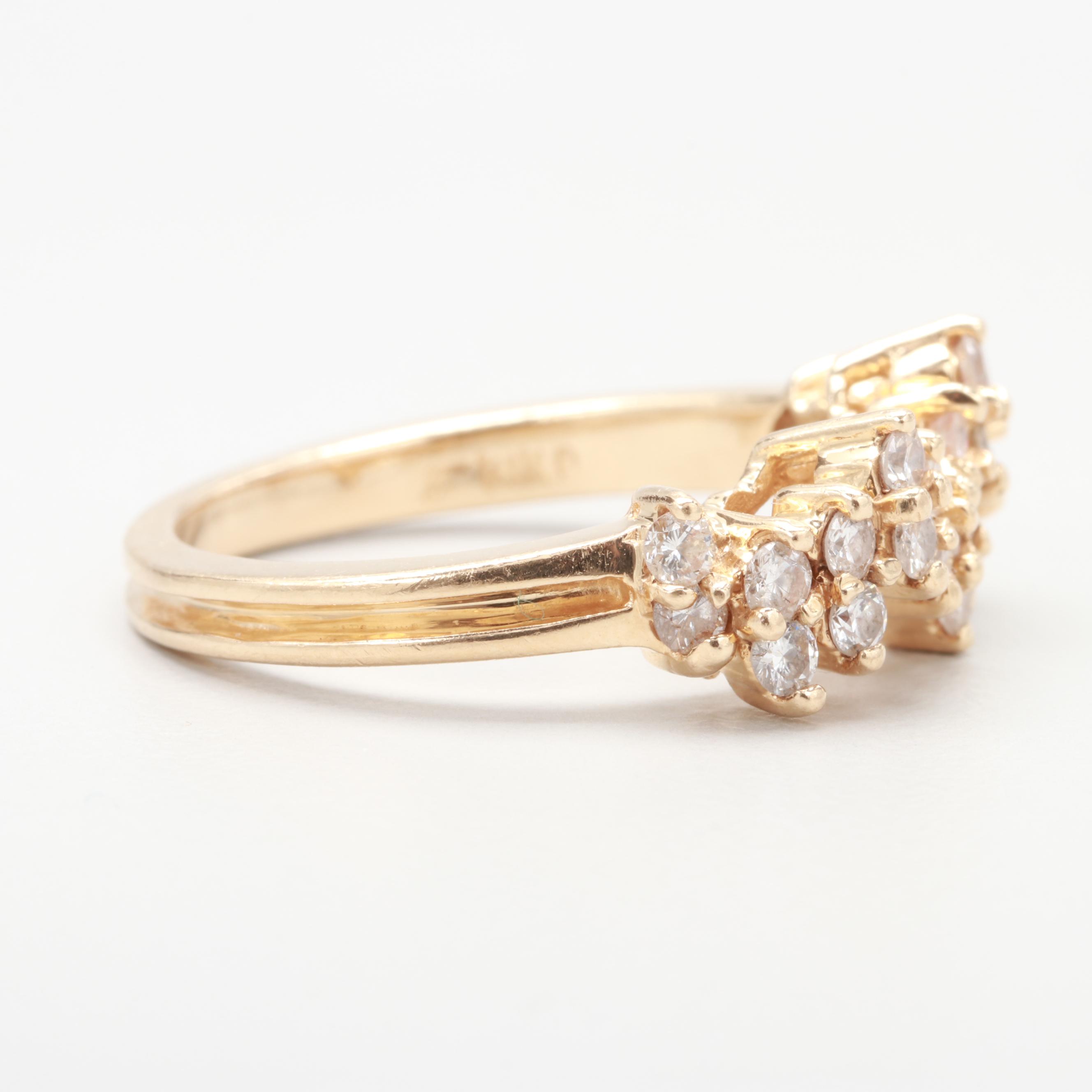 14K Yellow Gold Diamond Ring | Everything But The House
