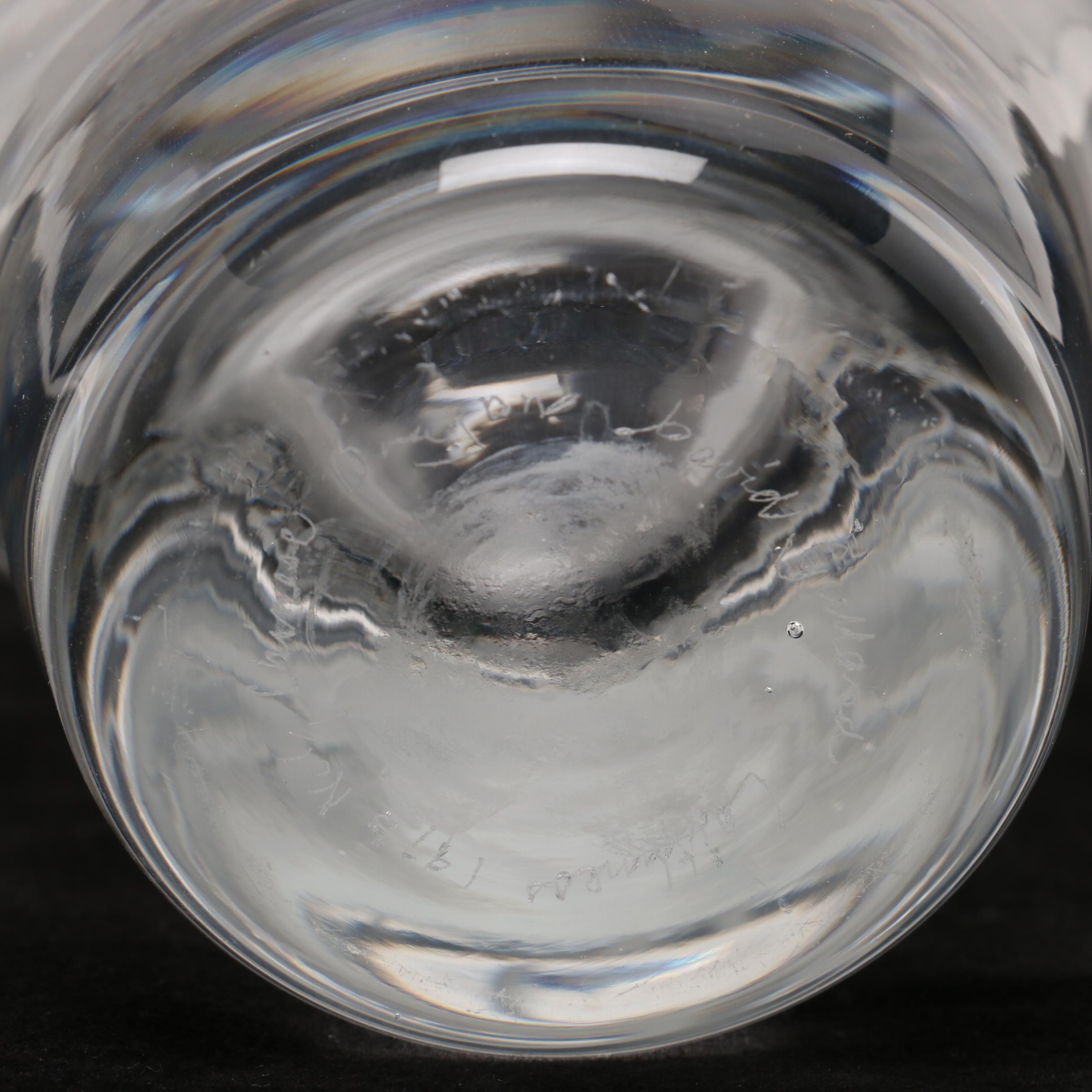 Etched Caithness Glass David Gulland "Chinese Dragon" Vase | EBTH