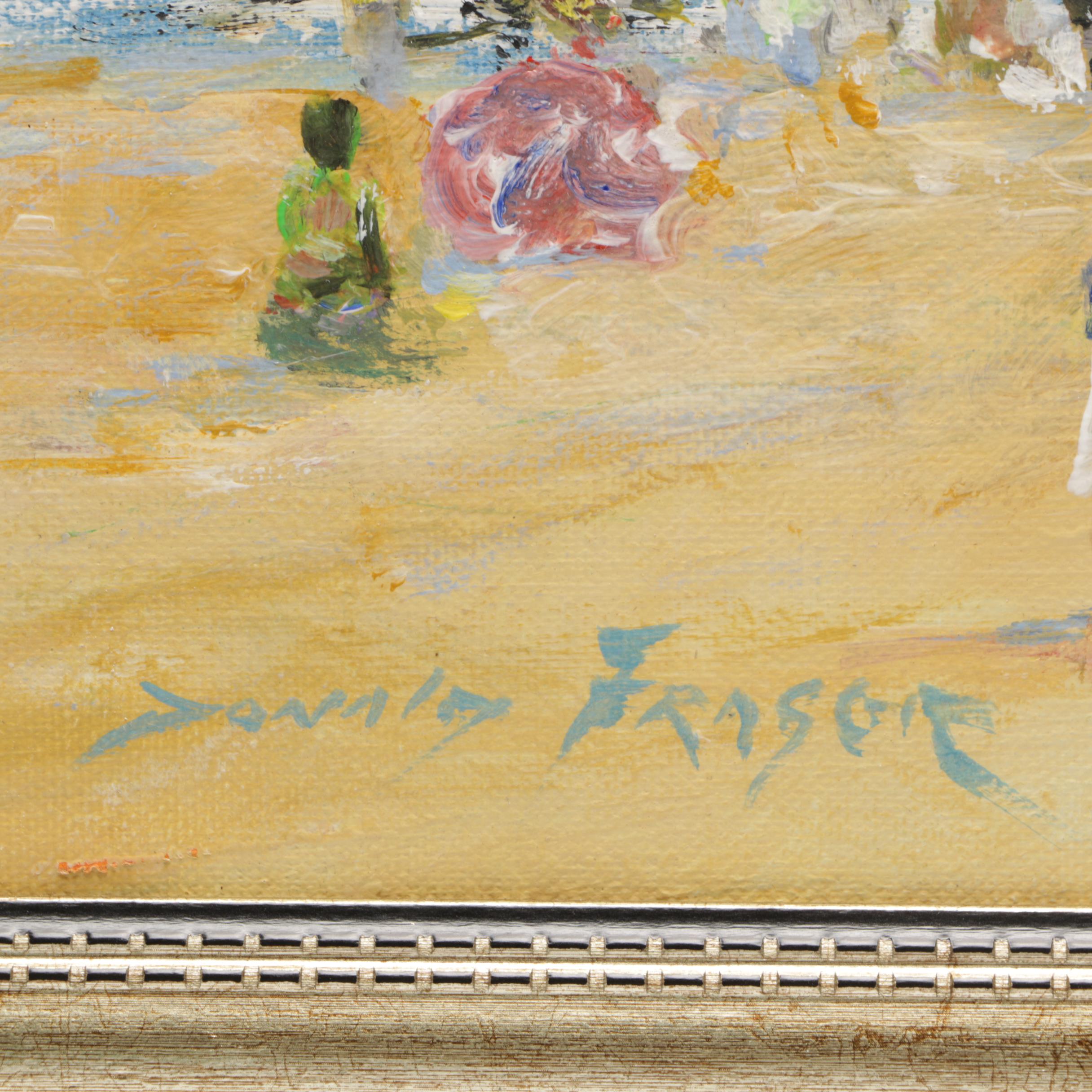 Donald Fraser Oil Painting of Beach Scene | Everything But The House