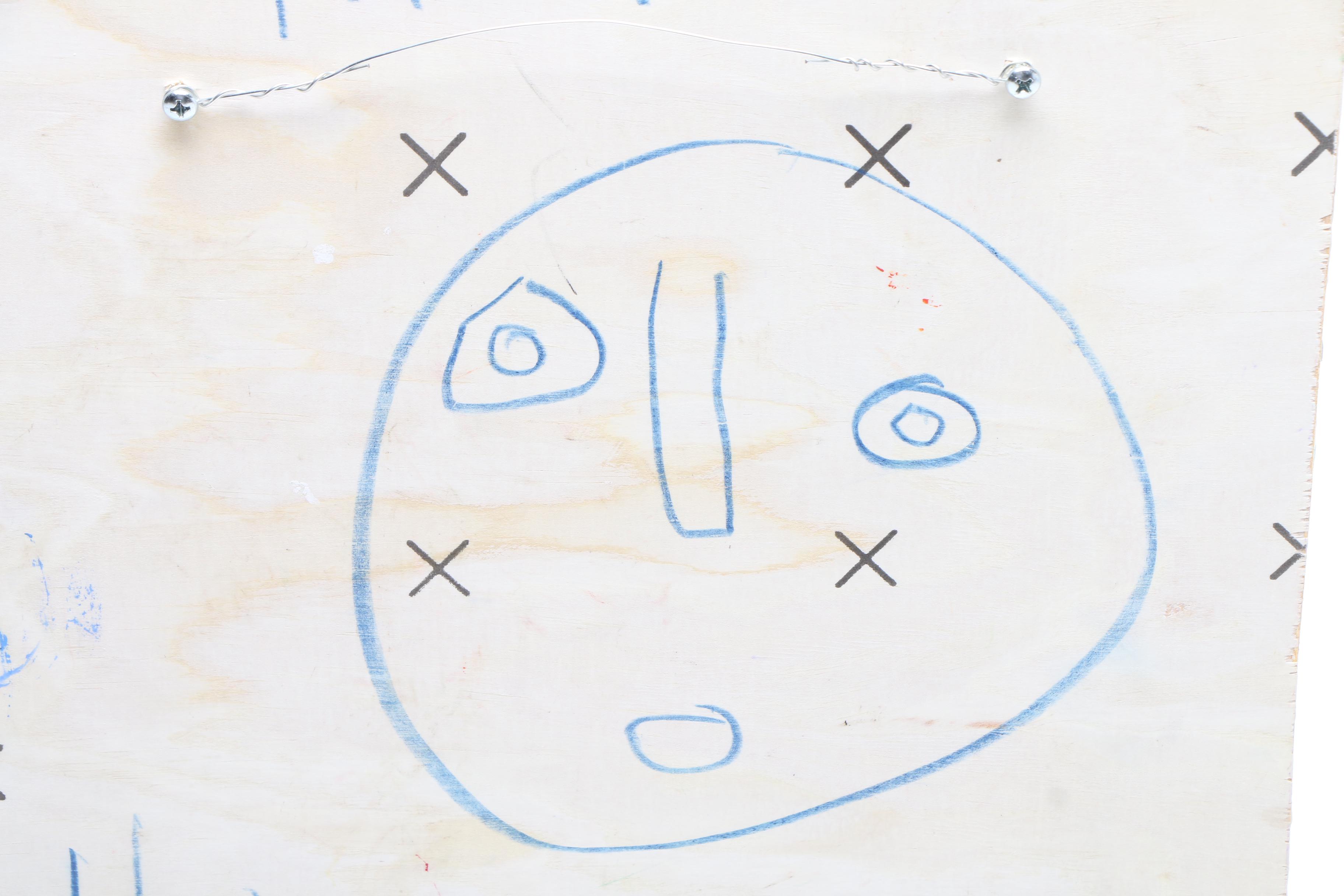 Bob Hoke Outsider Mixed Media Painting "Leader of the Pack" | EBTH