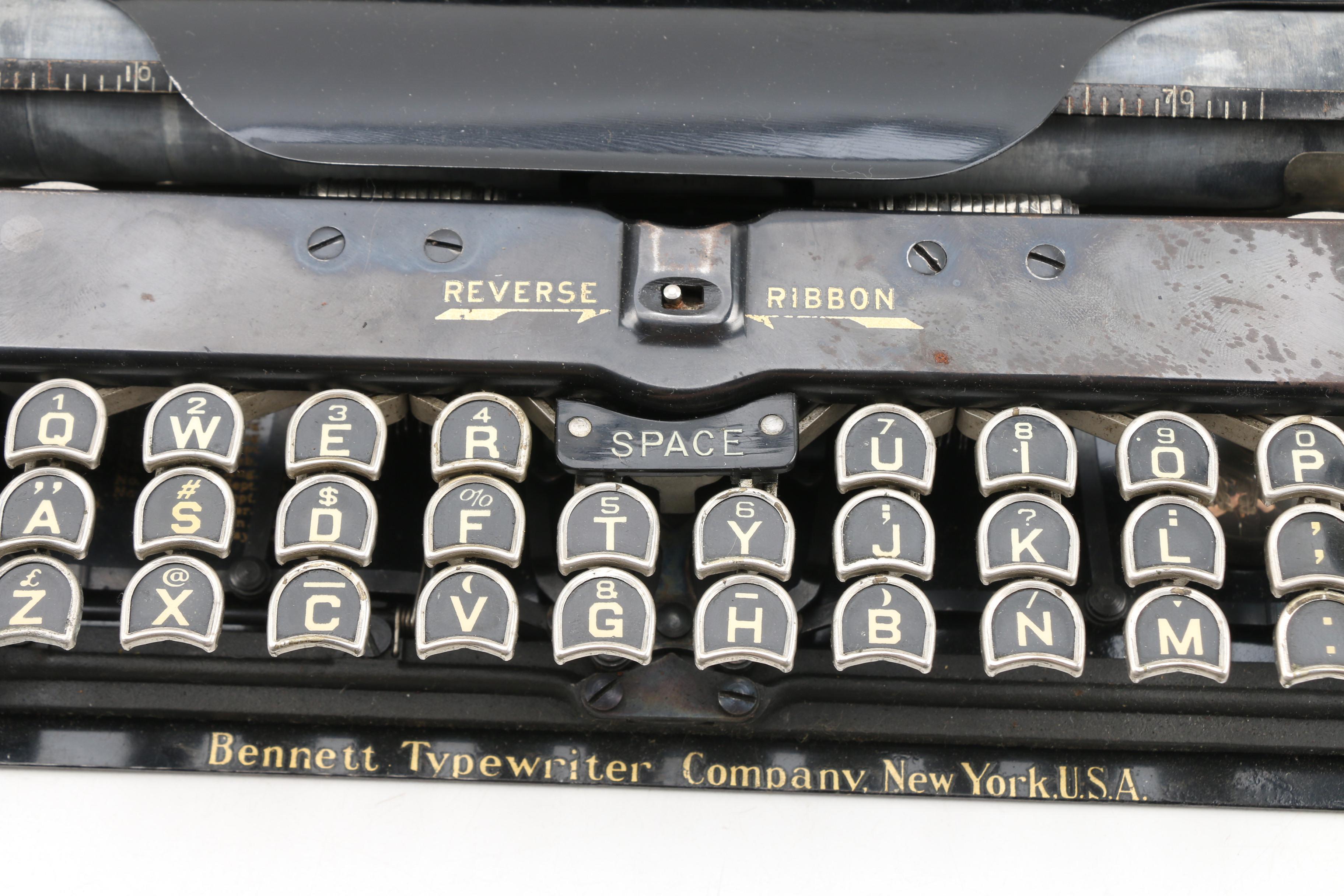 Corona No. 3 Folding and Bennett Portable Typewriters, Early 20th ...