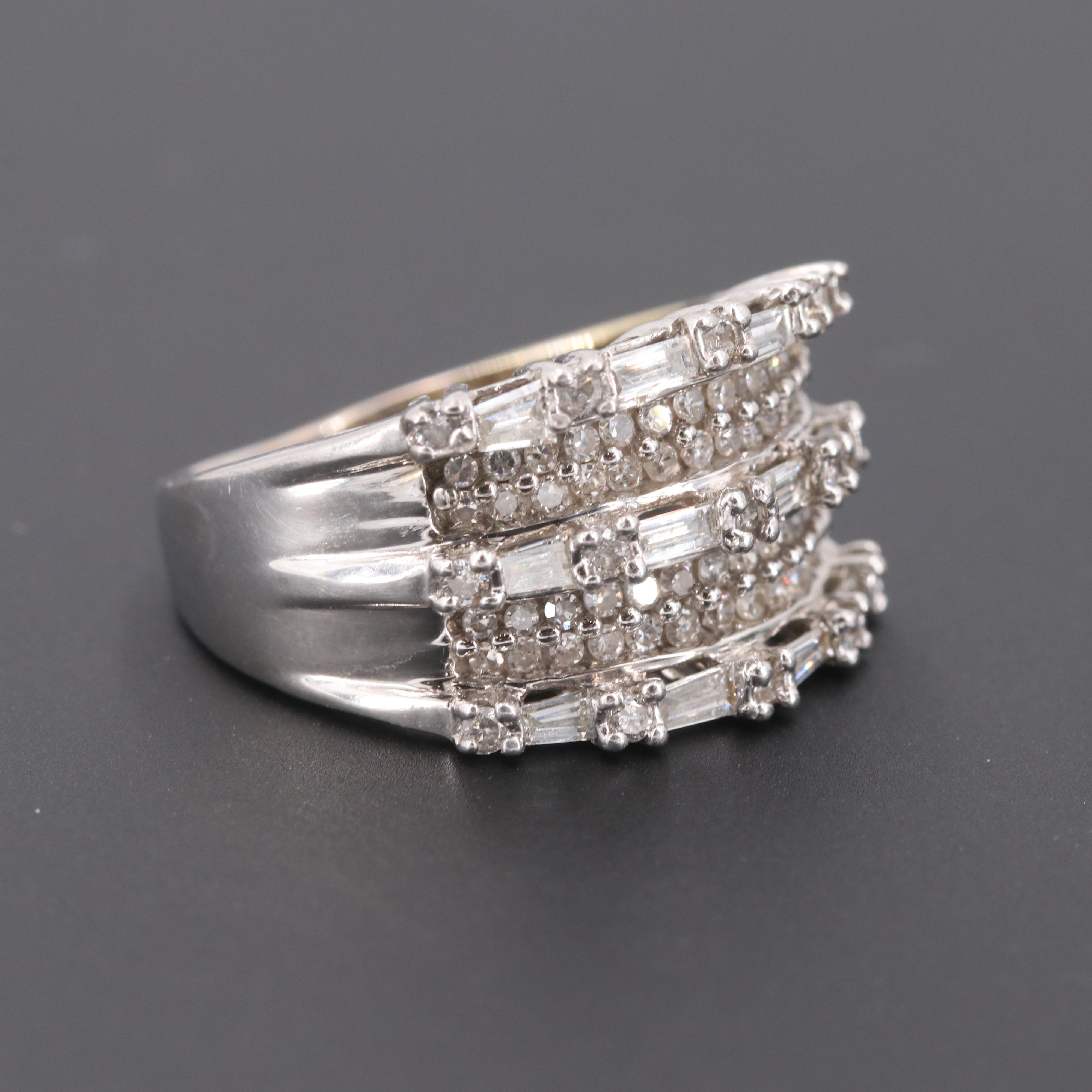 Alwand Vahan 14K White Gold Diamond Ring | EBTH