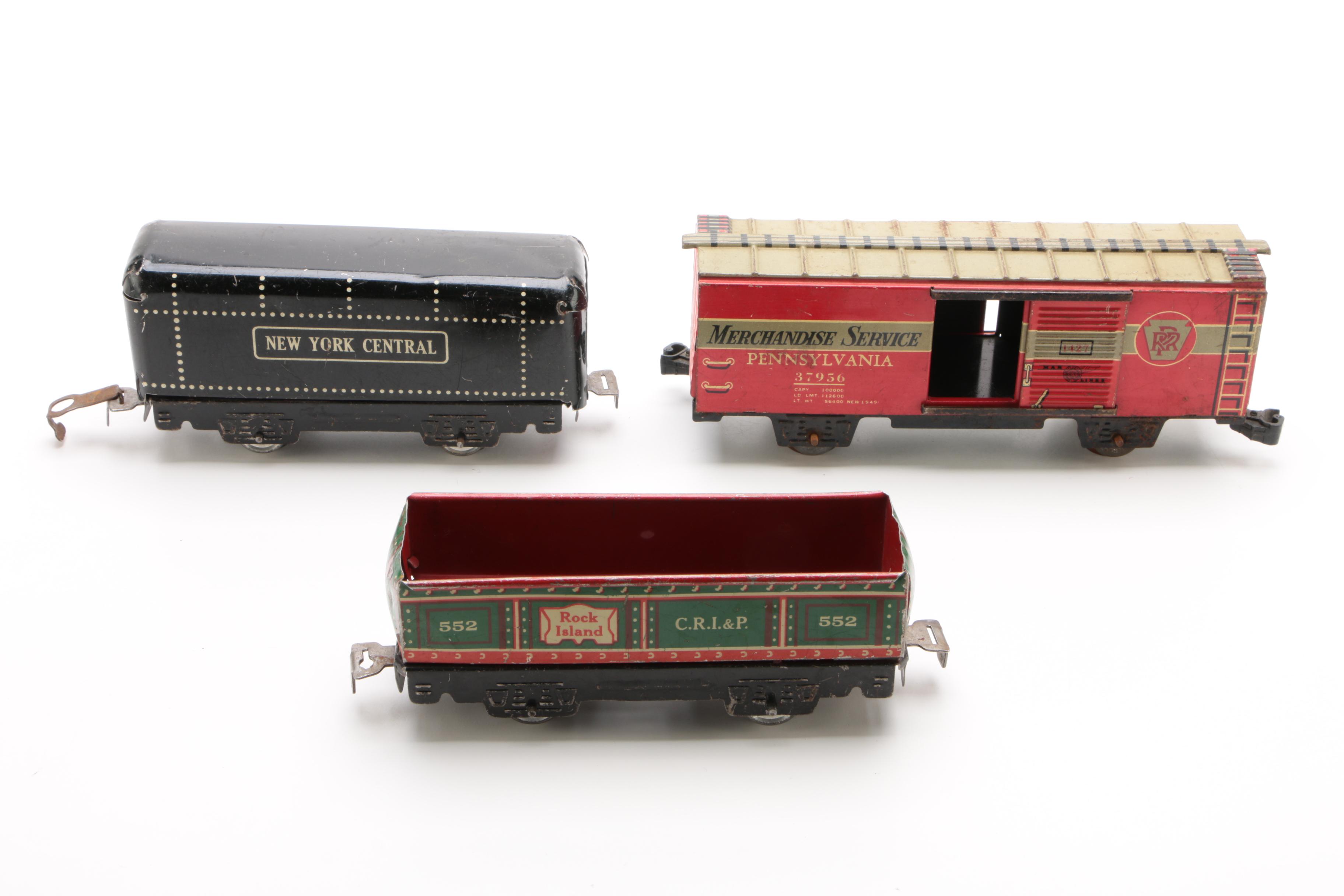 Ten Vintage Metal Train Cars | Everything But The House