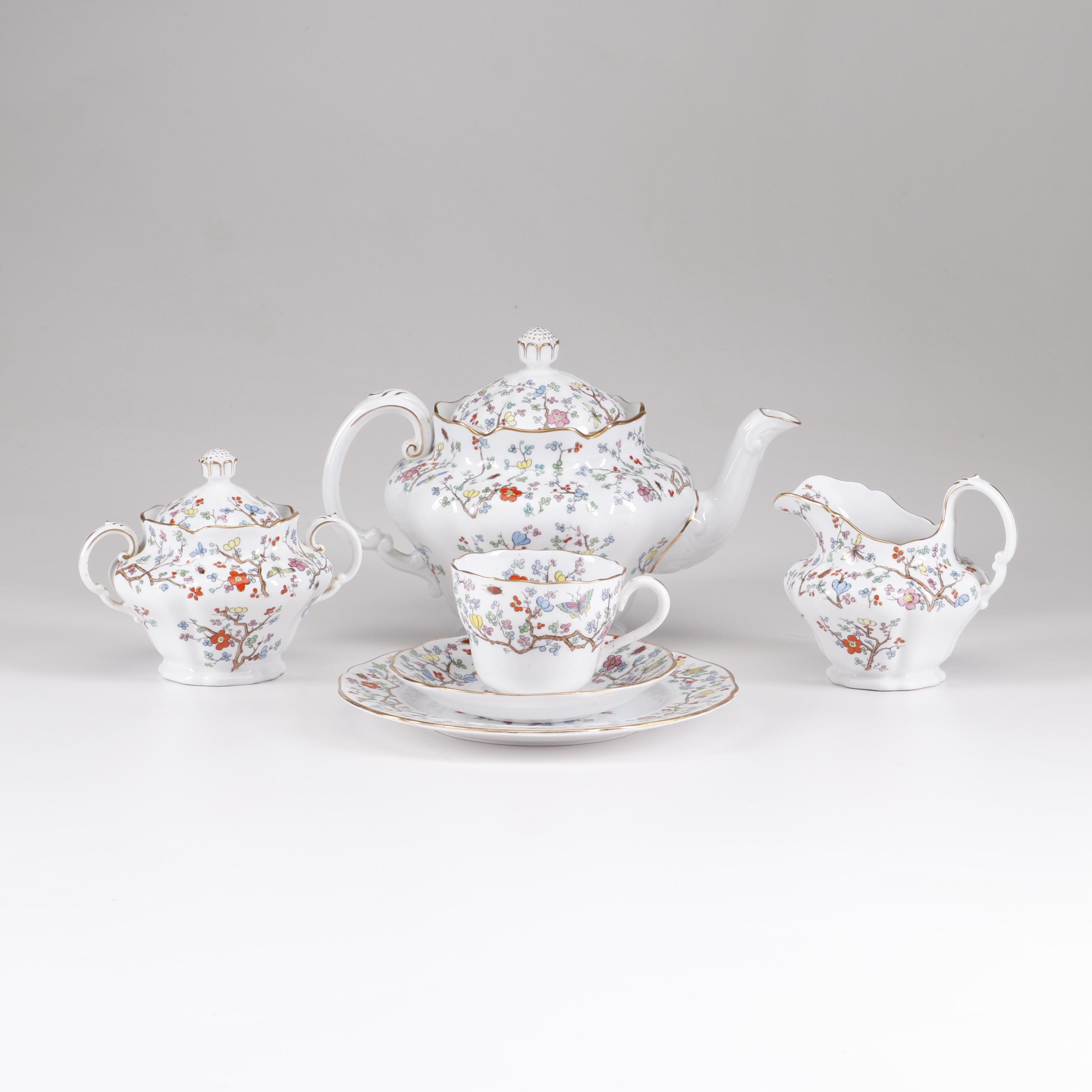 Spode Bone China "Shanghai" Tea Set | EBTH
