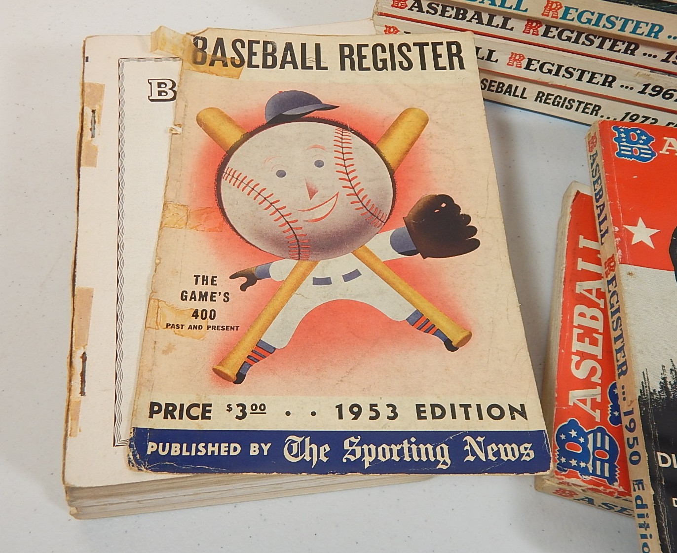 Vintage Baseball Register Books from 1948 with Various Years to 1973 | EBTH