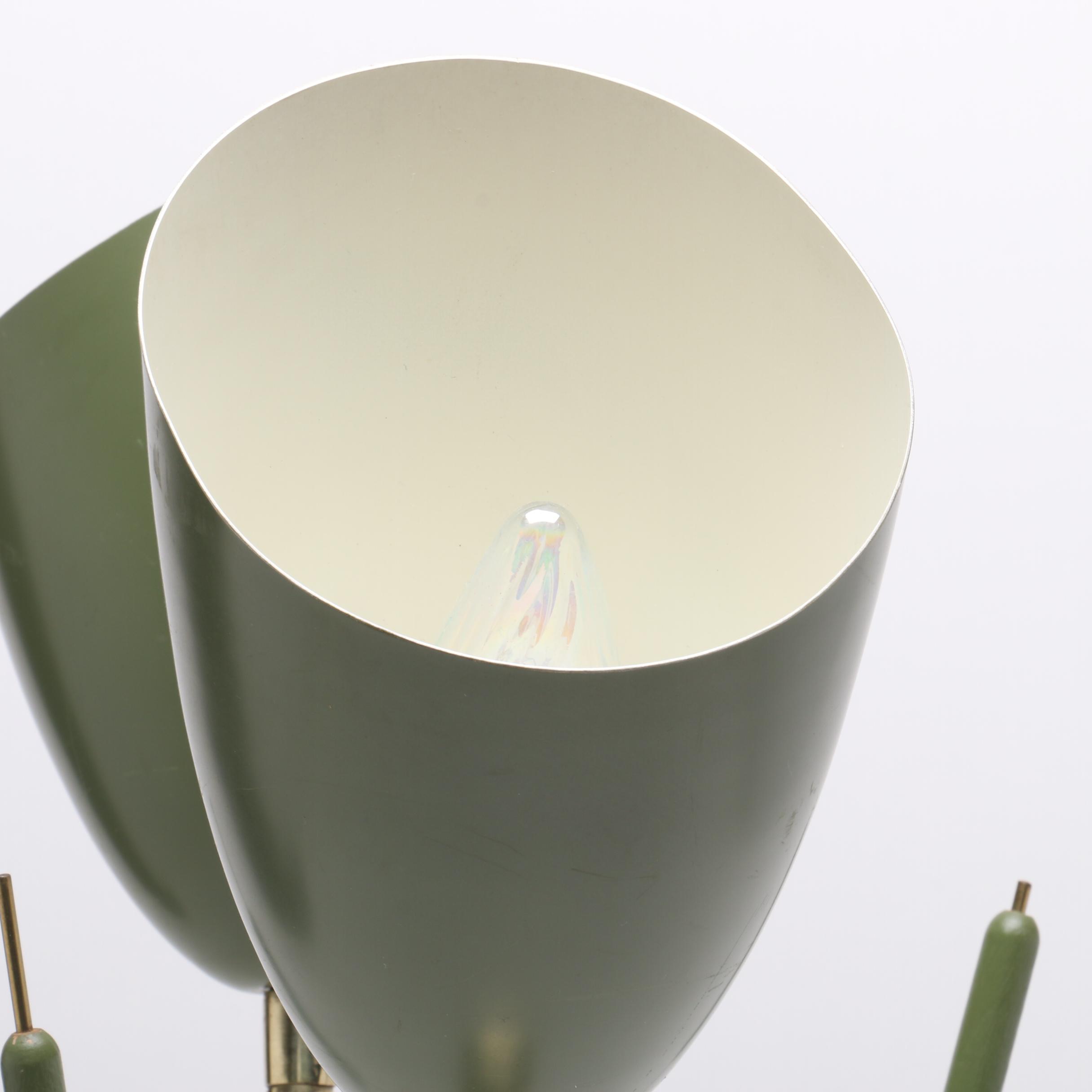 Green Cattail Table Lamp After Laurel, Mid-Century | Everything But The ...