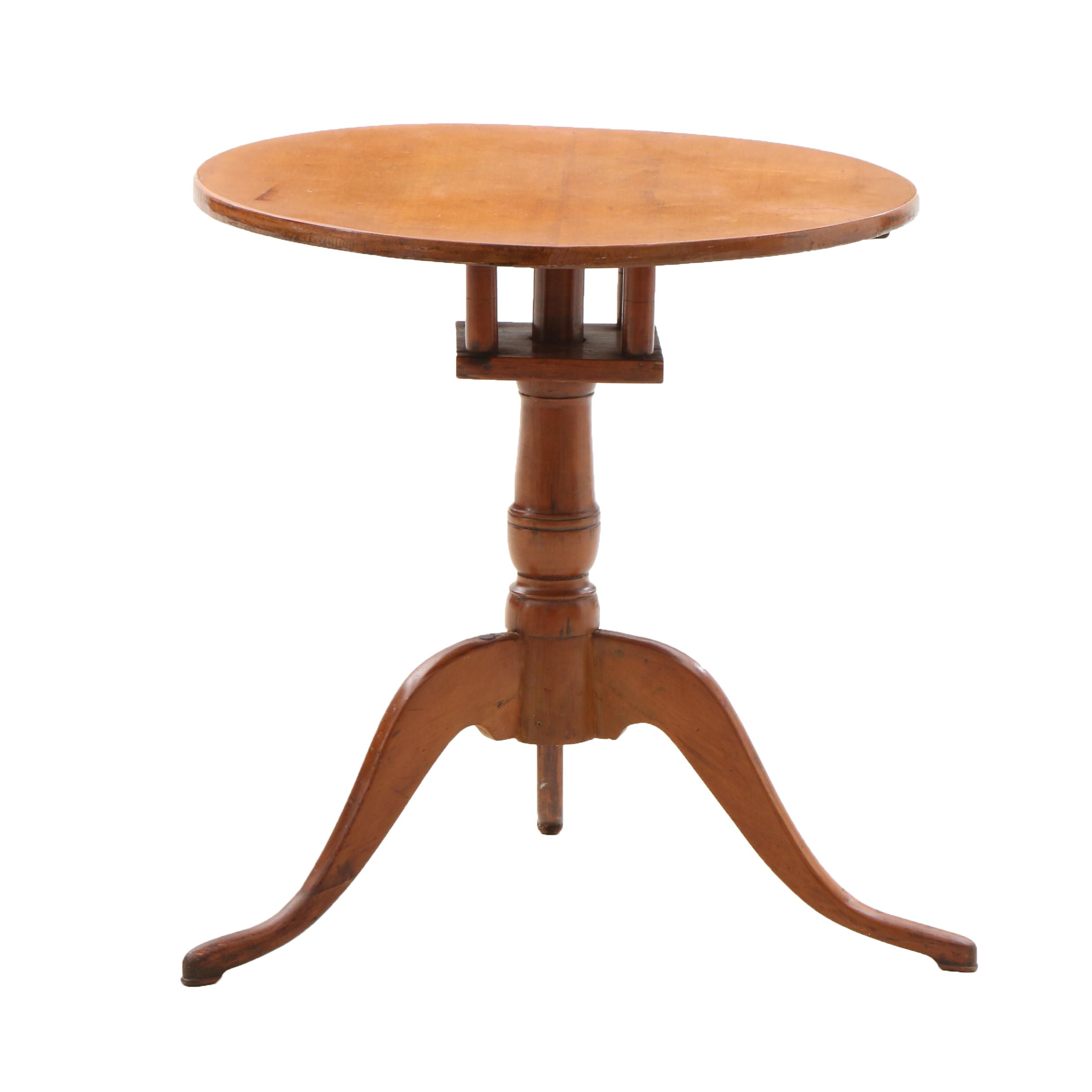 Federal Maple Birdcage Tea Table Ca. early 19th Century | EBTH