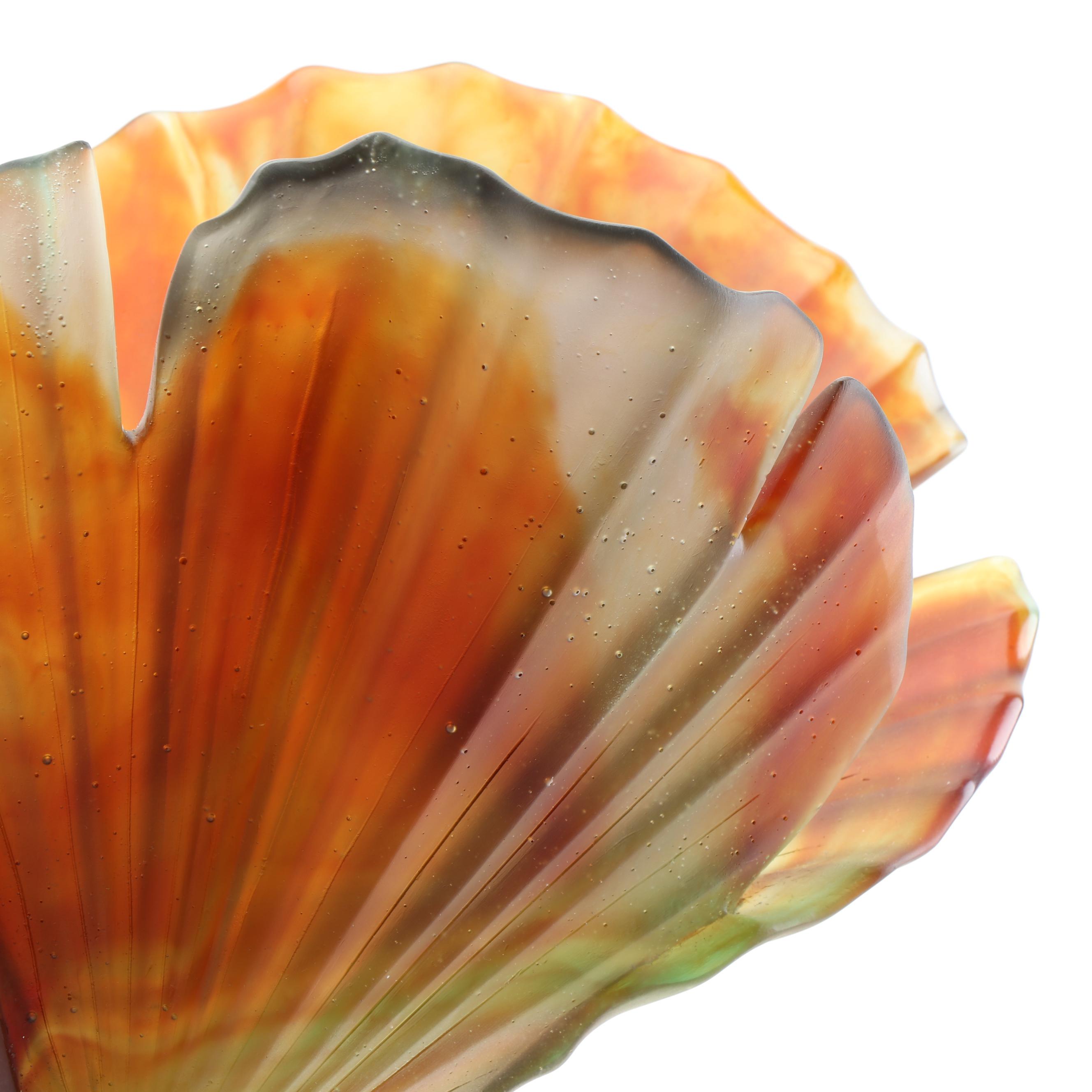 Emilio Robba Daum Pâte-de-Verre Palmier Art Glass Vase | EBTH