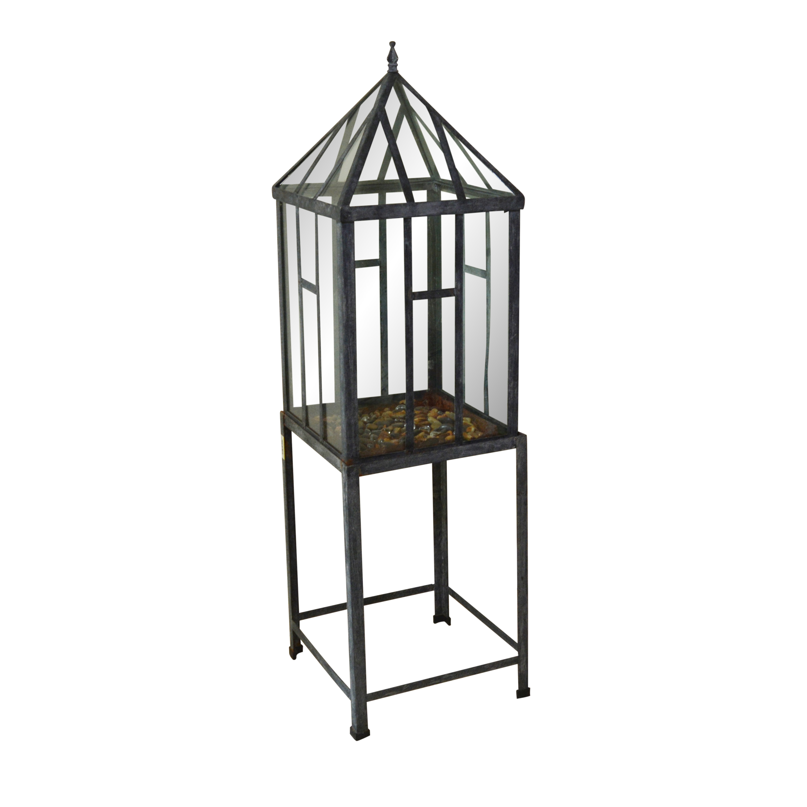 Lidded Metal Terrarium on a Stand | EBTH