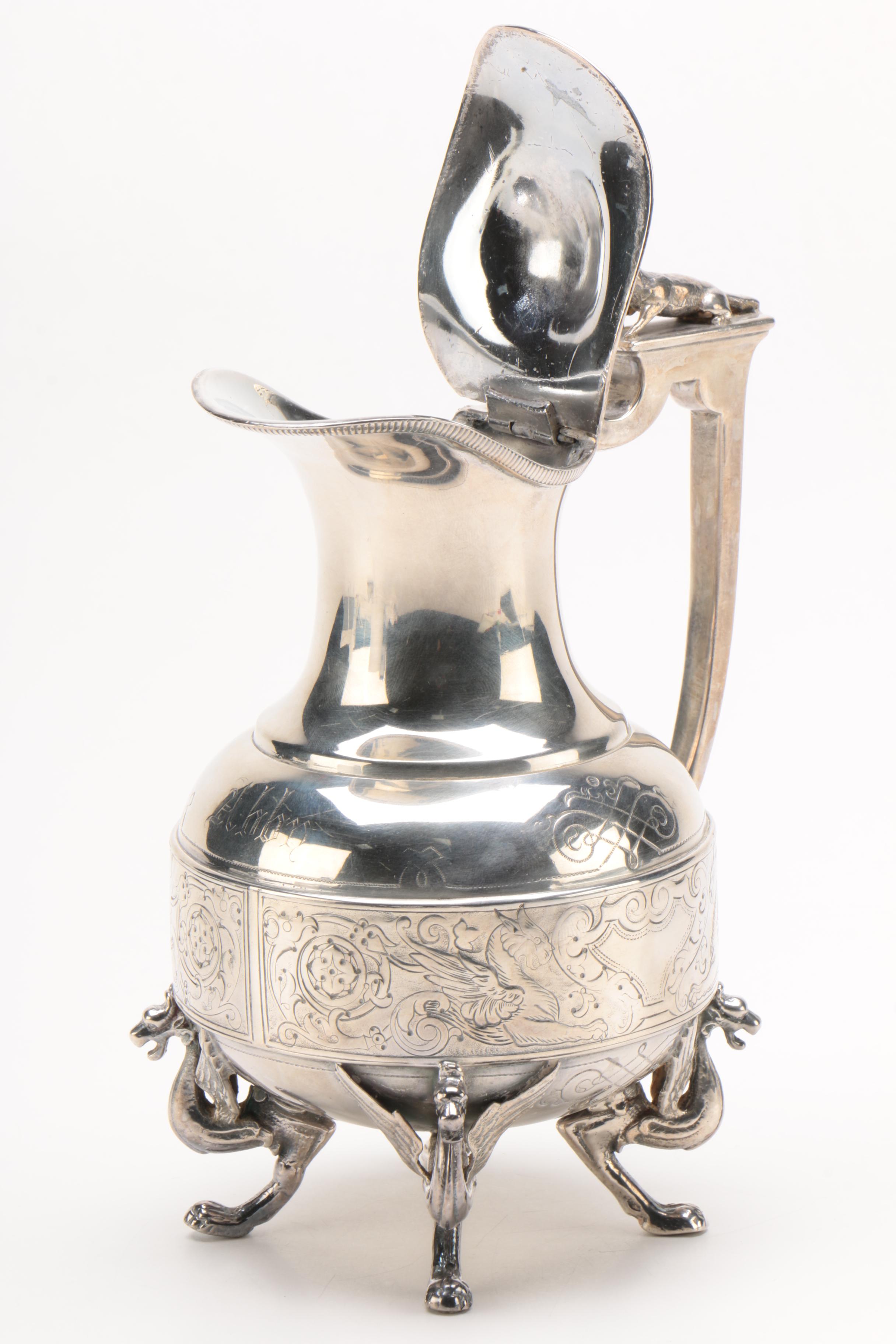 American Silver Plate Syrup Pitcher, Late 19th Century | EBTH